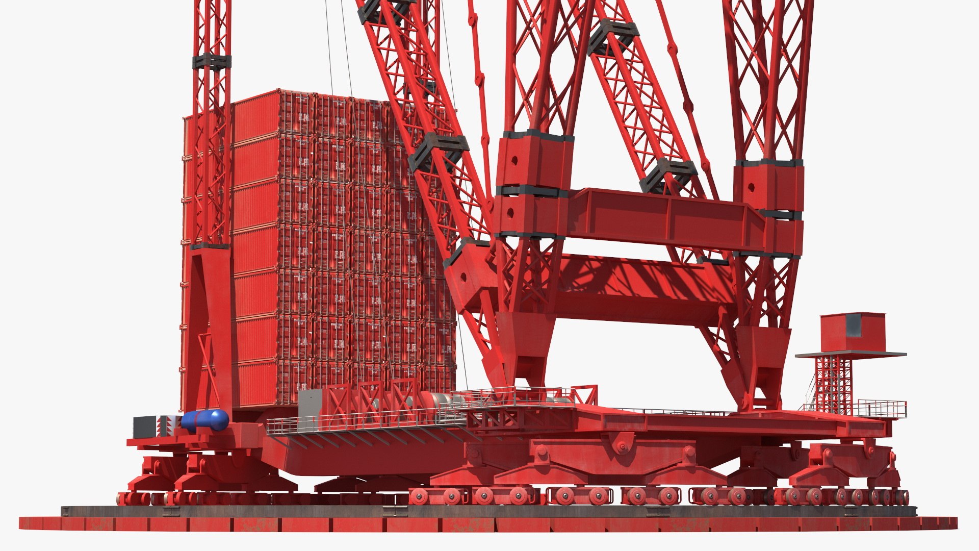 Heavy Lift Ring Crane Rigged 3D Model - TurboSquid 2202998