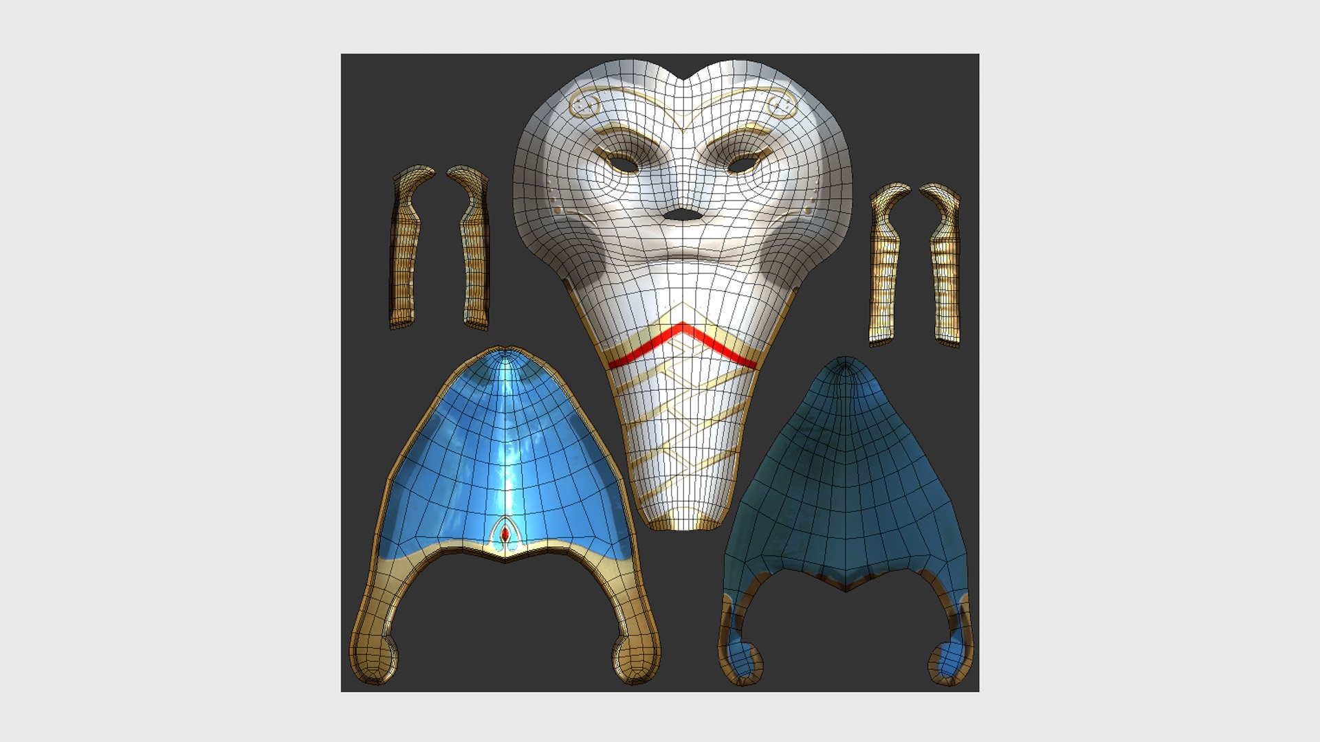 Osiris Mask A07 - Egyptian Gods Character Clothing Model - TurboSquid ...