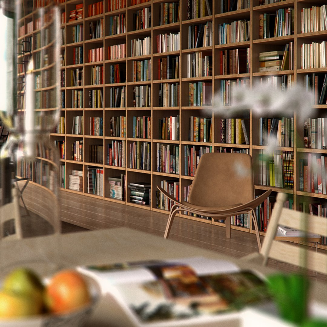 400 Books 3d Max