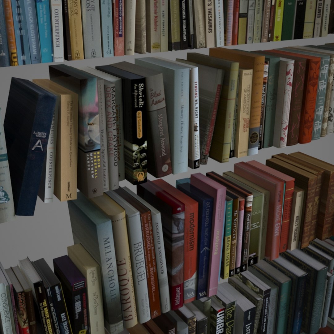 400 Books 3d Max
