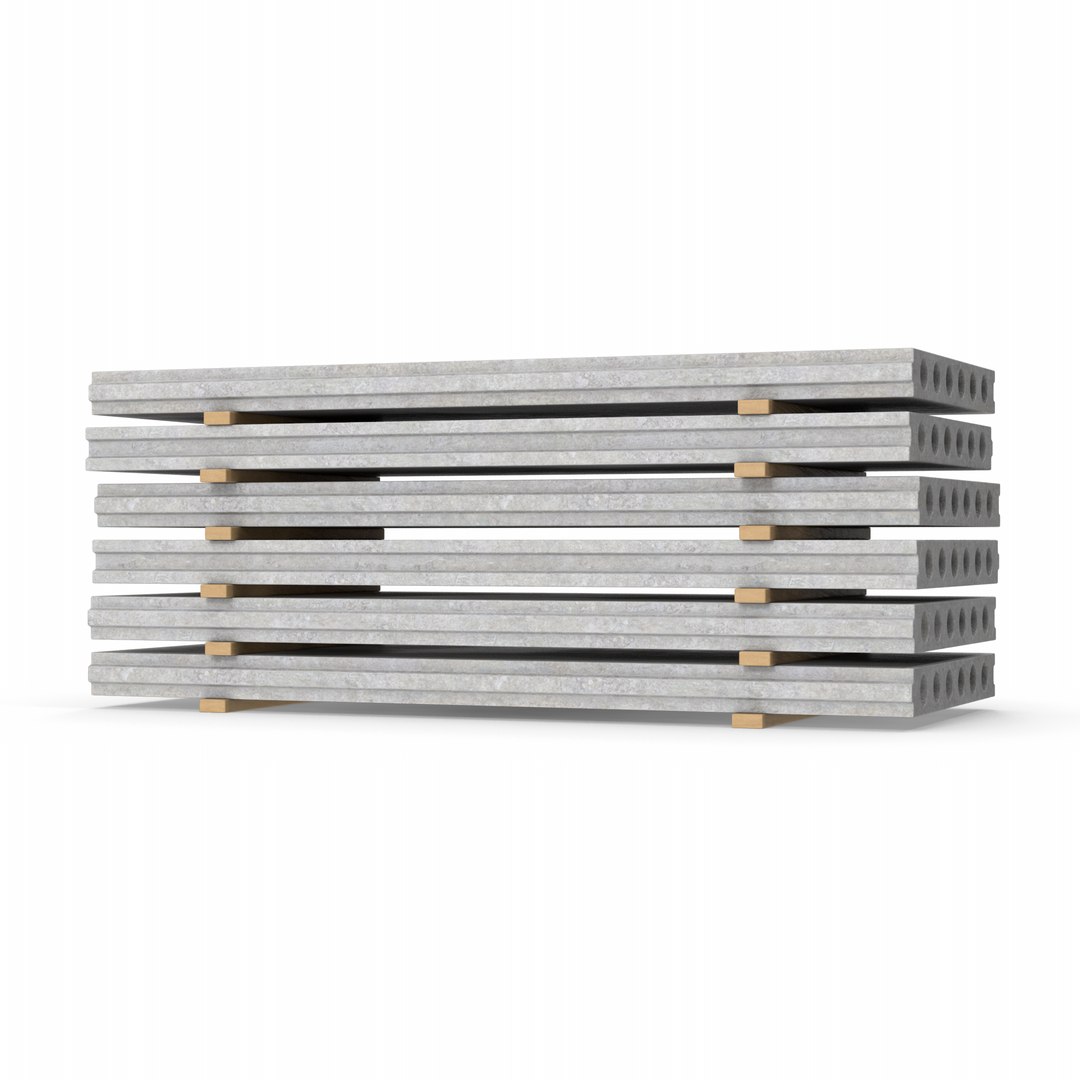 Stacked Concrete Slabs 3D Model - TurboSquid 2142073