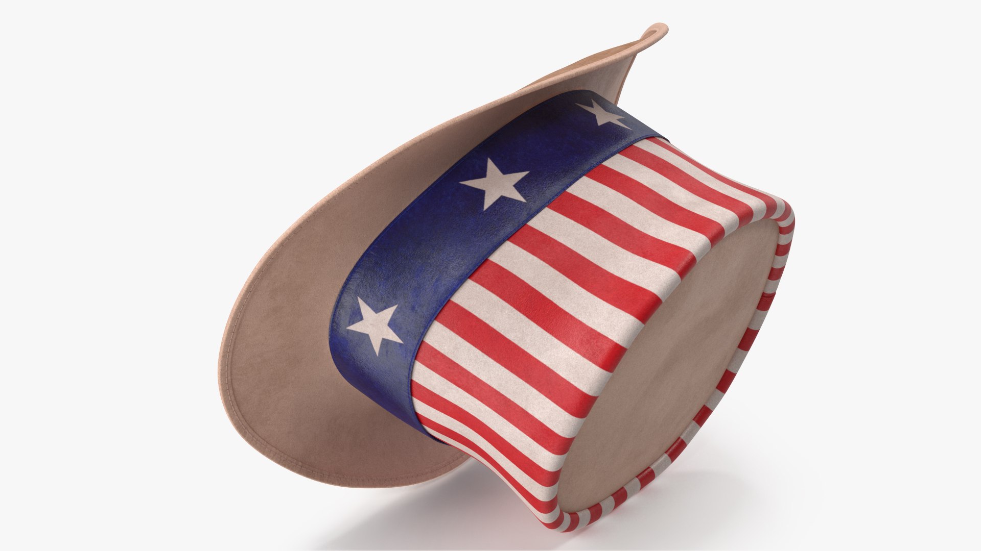 3D Uncle Sam Top Hat v 3 model - TurboSquid 1823269