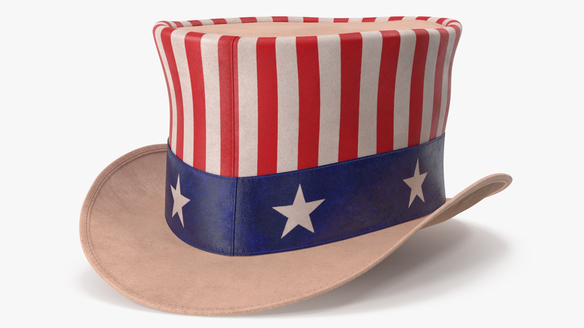 3D Uncle Sam Top Hat v 3 model - TurboSquid 1823269