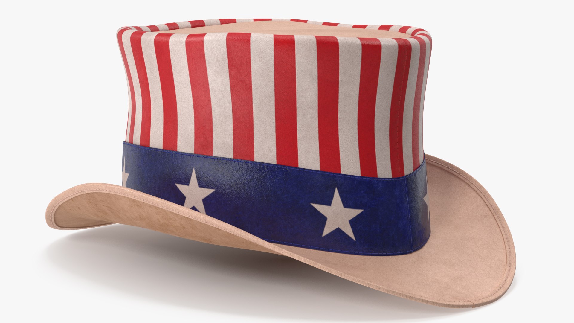 3D Uncle Sam Top Hat v 3 model - TurboSquid 1823269