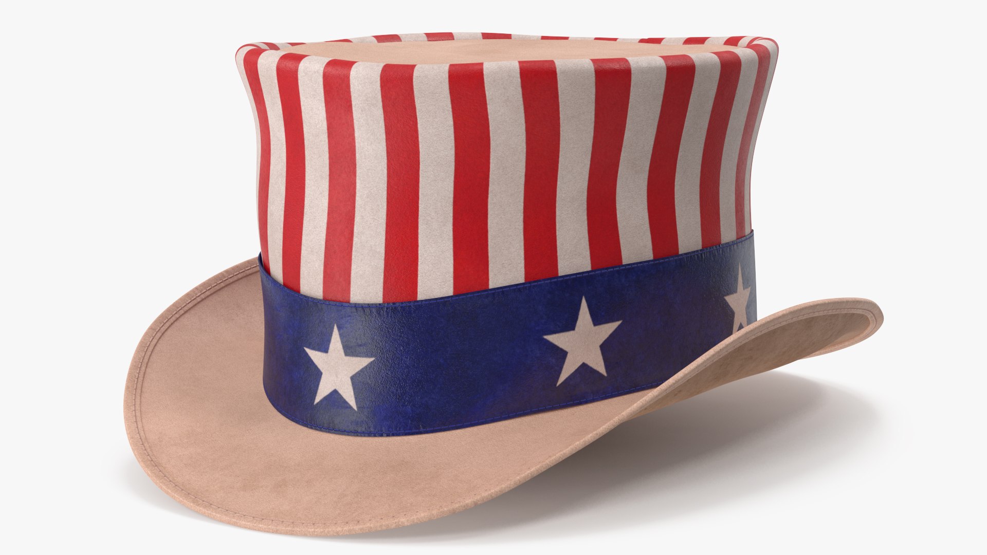 3D Uncle Sam Top Hat v 3 model - TurboSquid 1823269