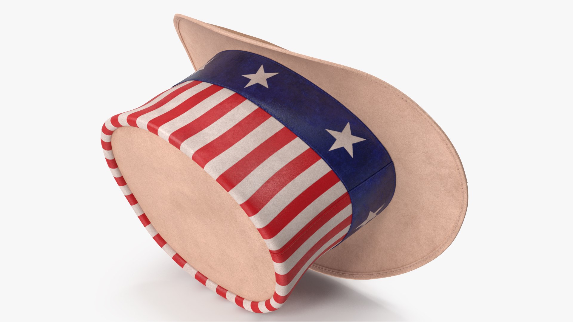3D Uncle Sam Top Hat v 3 model - TurboSquid 1823269