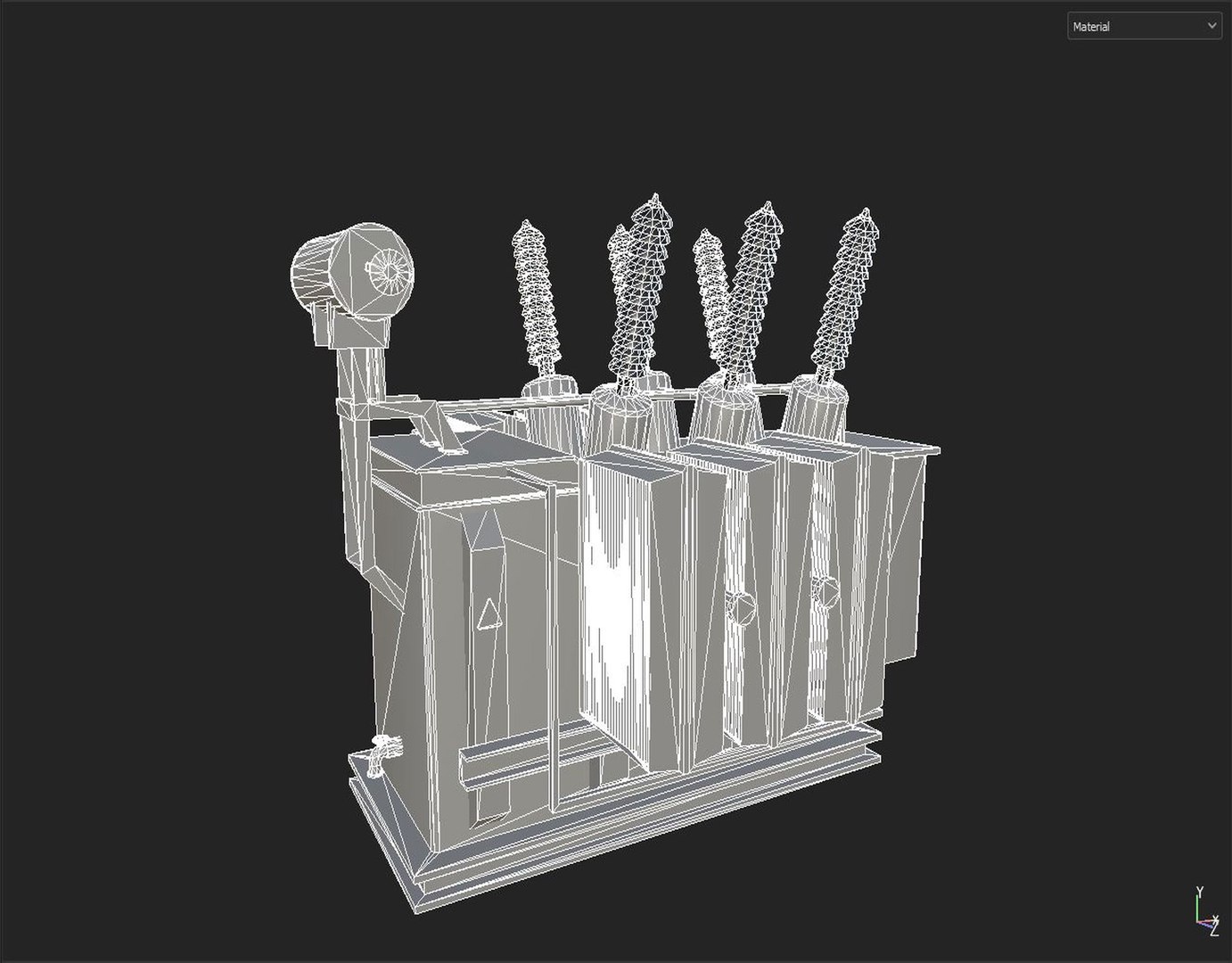 3D Hig Power Transformer Model - TurboSquid 2371083