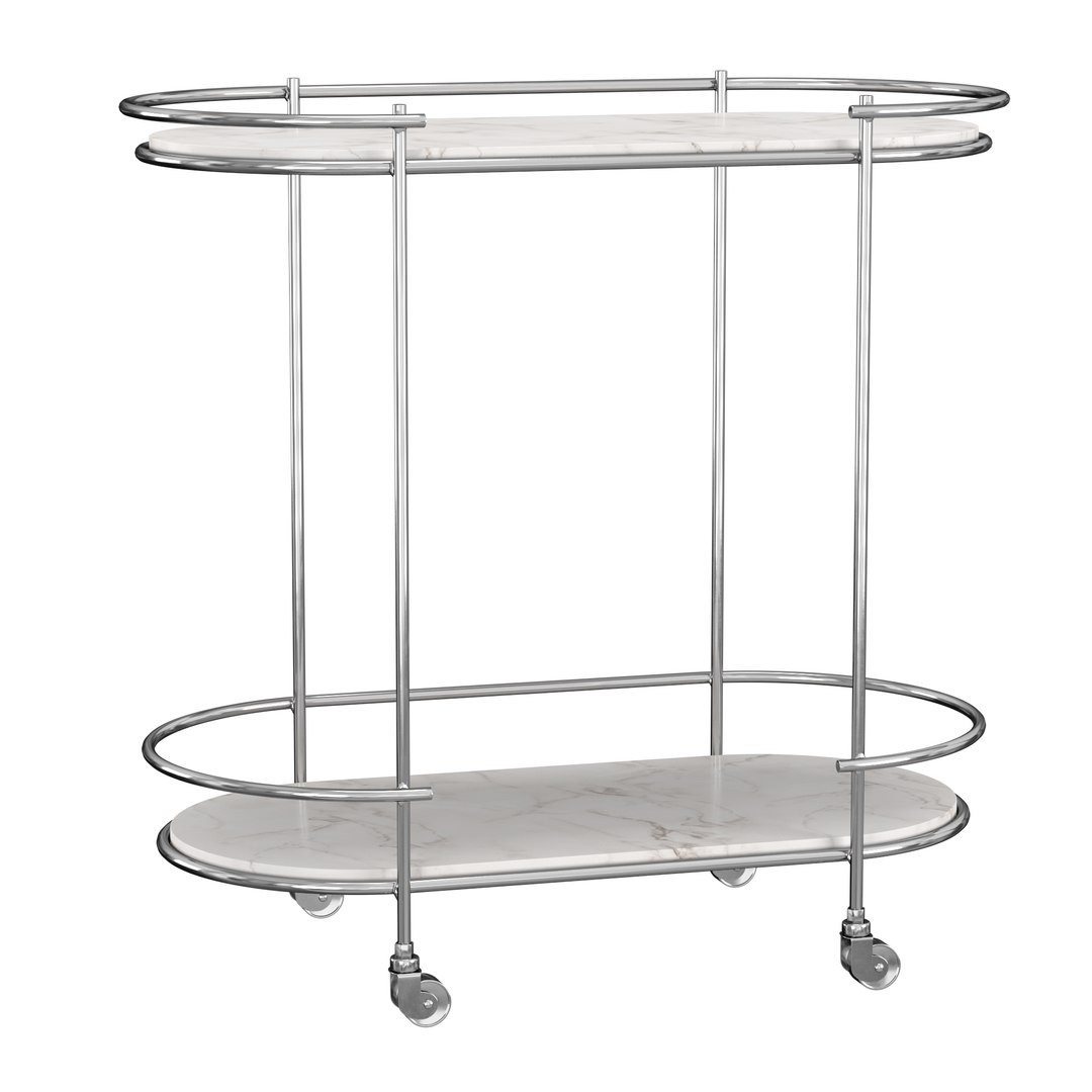 OVAL DRINKS TROLLY 3D Model - TurboSquid 2147175
