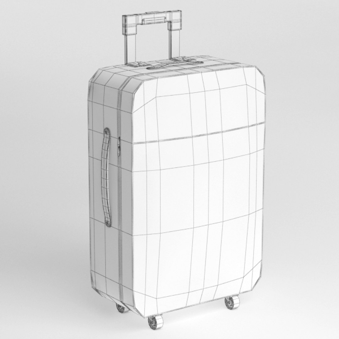 Suitcase Luggage Case Obj