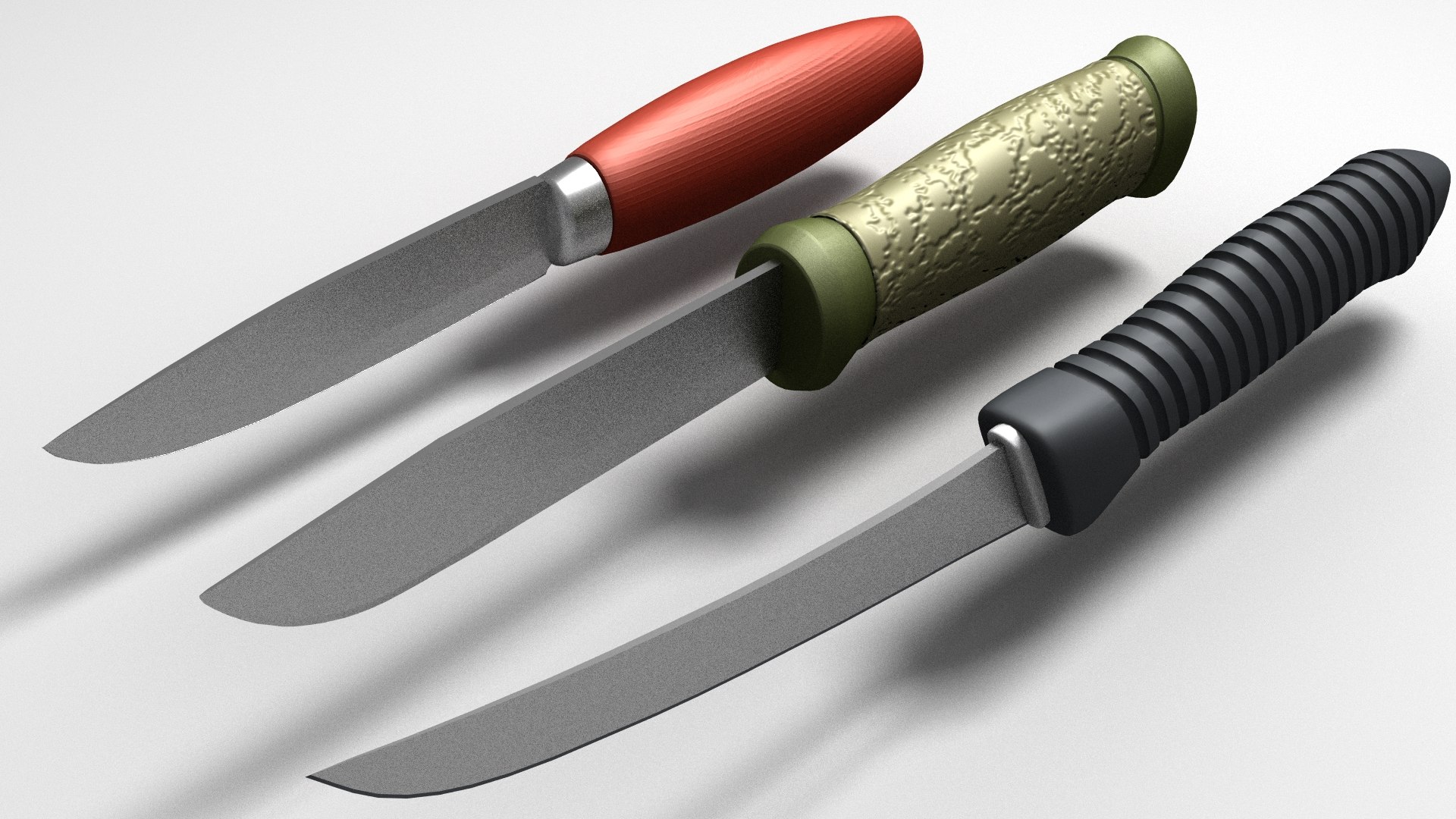 3D Knife X 3 Model - TurboSquid 2035808
