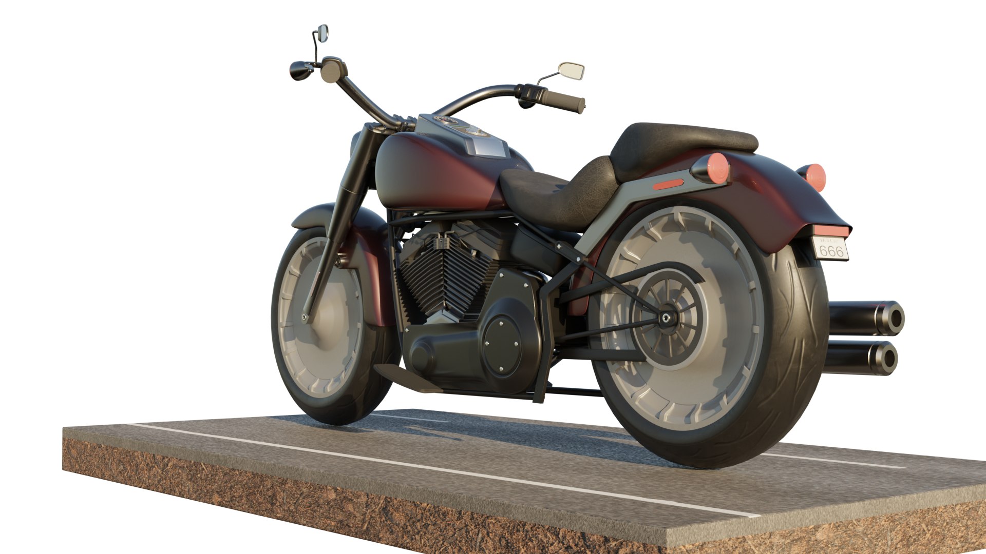 Harley-FatBoy-v1 3D Model - TurboSquid 1773302