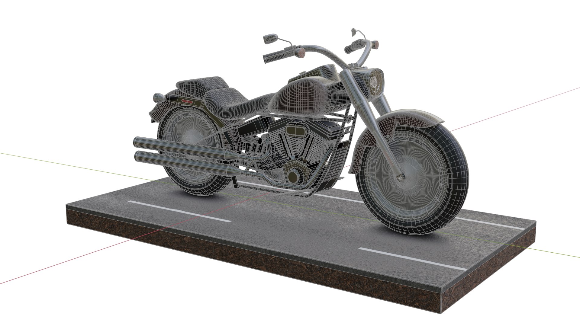 Harley-FatBoy-v1 3D Model - TurboSquid 1773302