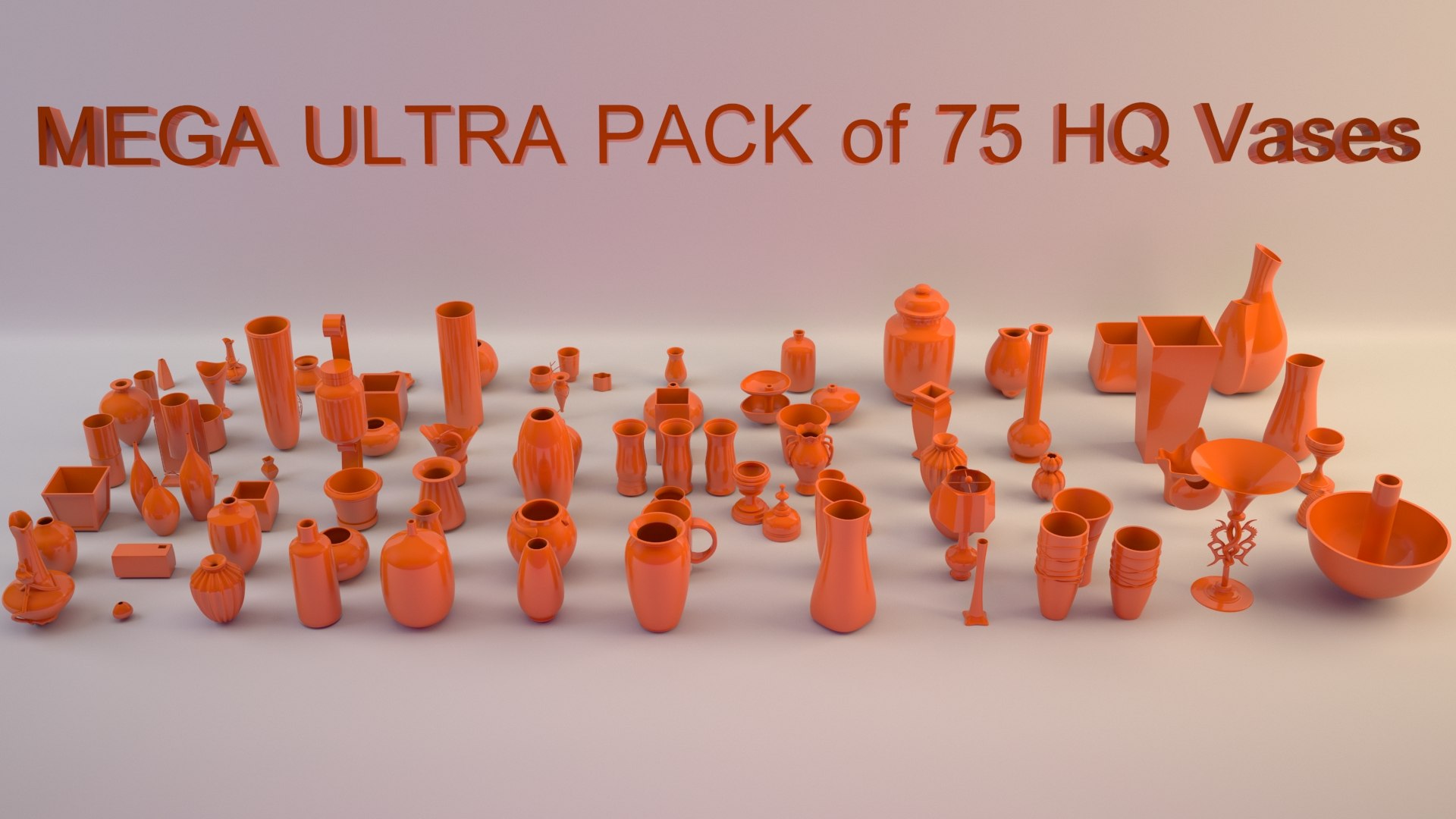 3d Mega Ultra Pack 75 Model