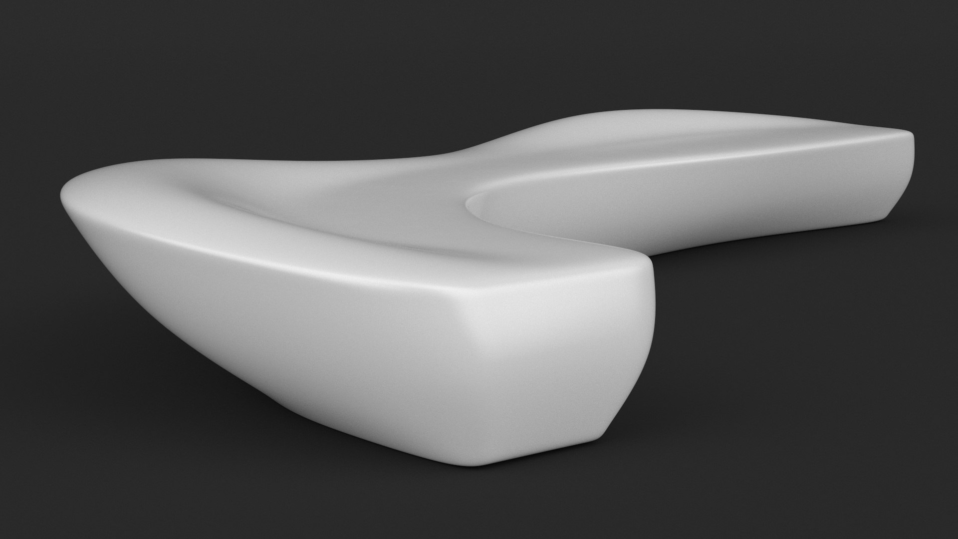 Futuristic Reception Table 3D Model - TurboSquid 2310080