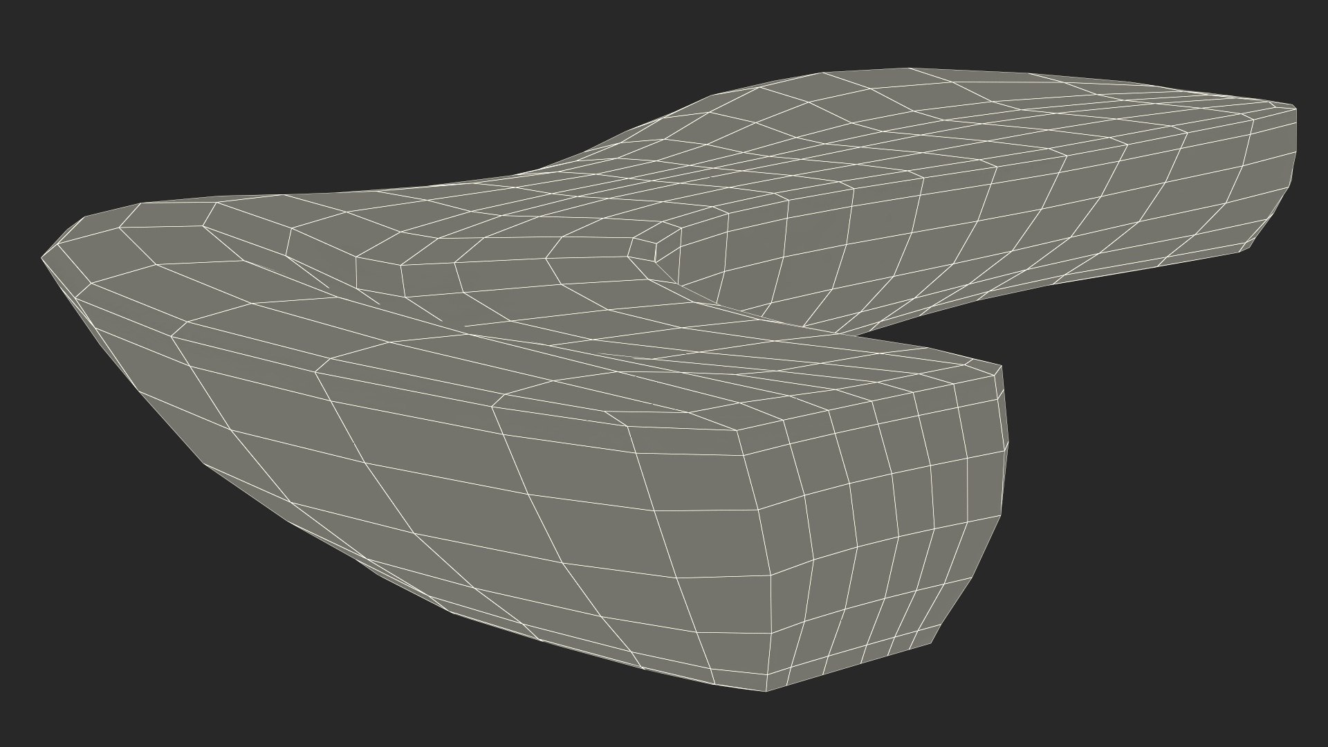 Futuristic Reception Table 3D Model - TurboSquid 2310080