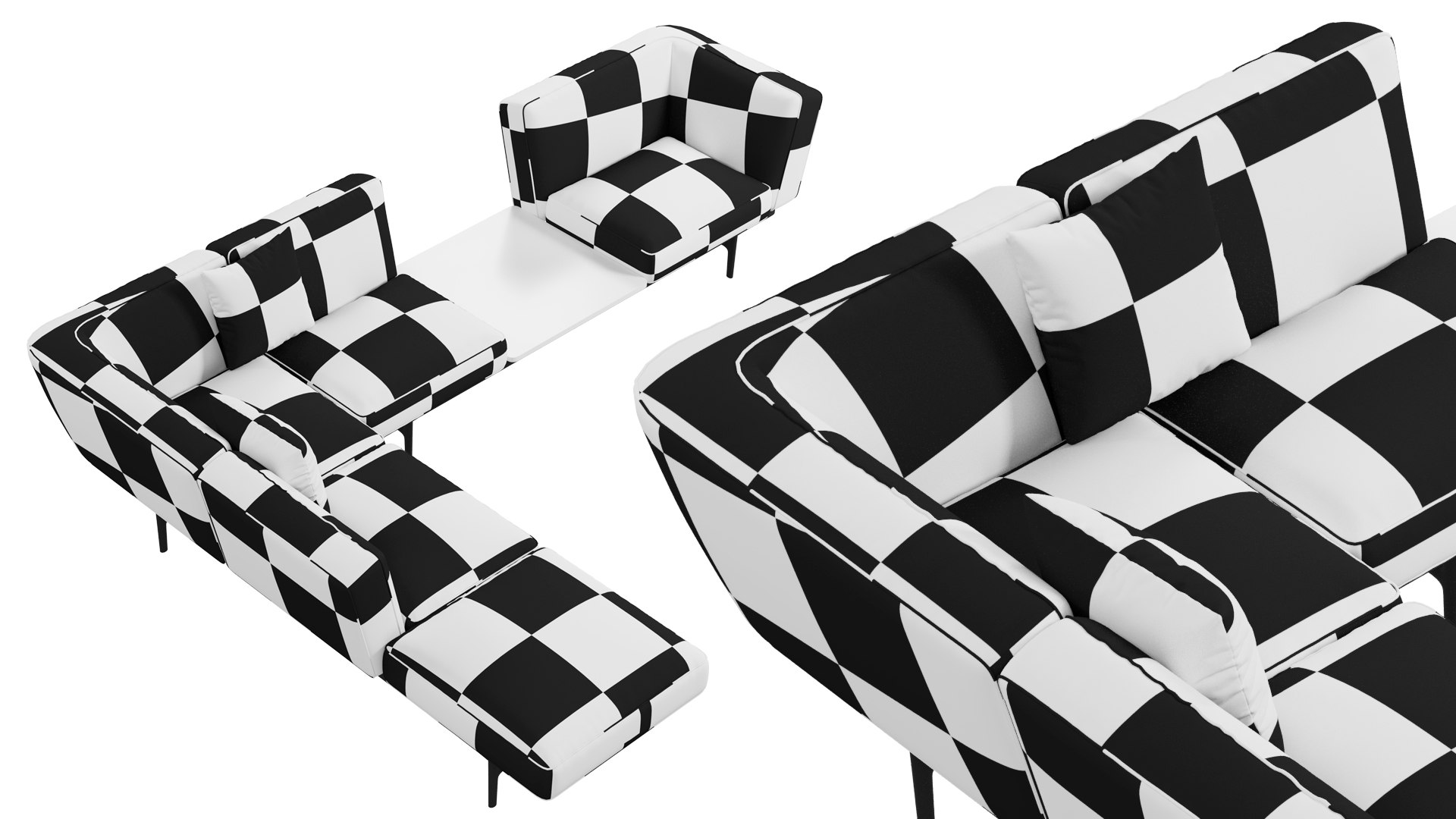 Modular Sofa Keilhauer Garner 3D Model - TurboSquid 2192477