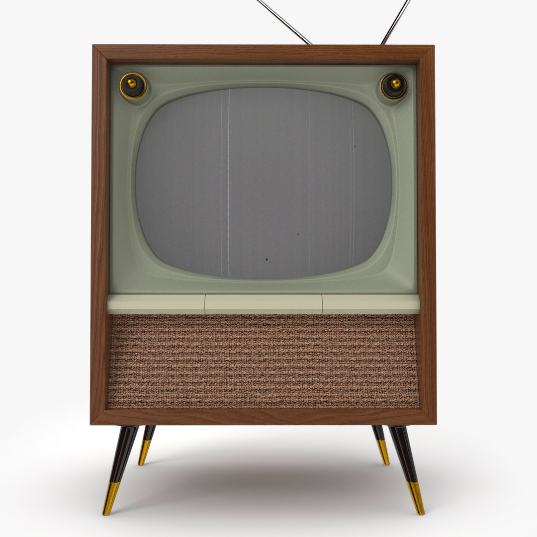 3d Retro Television Model