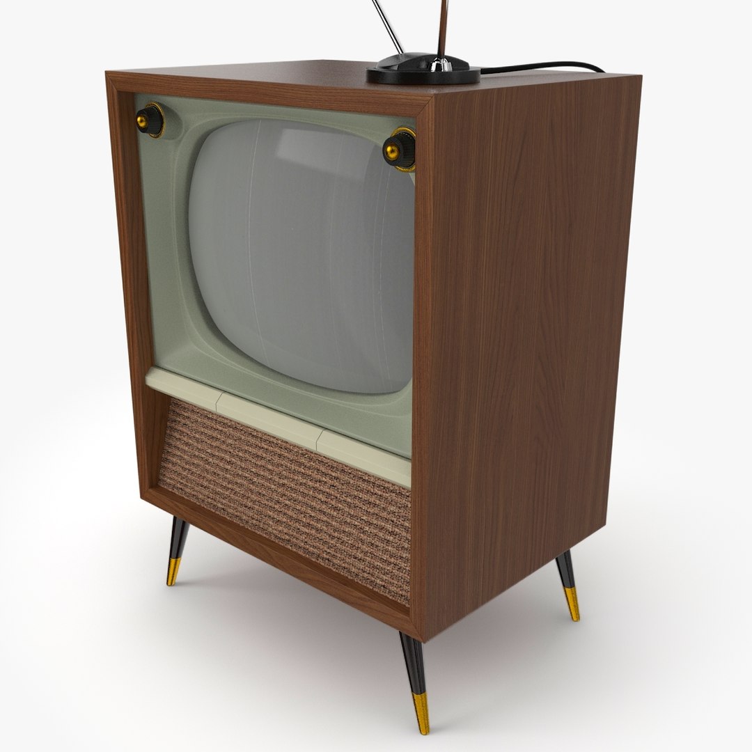 3d Retro Television Model