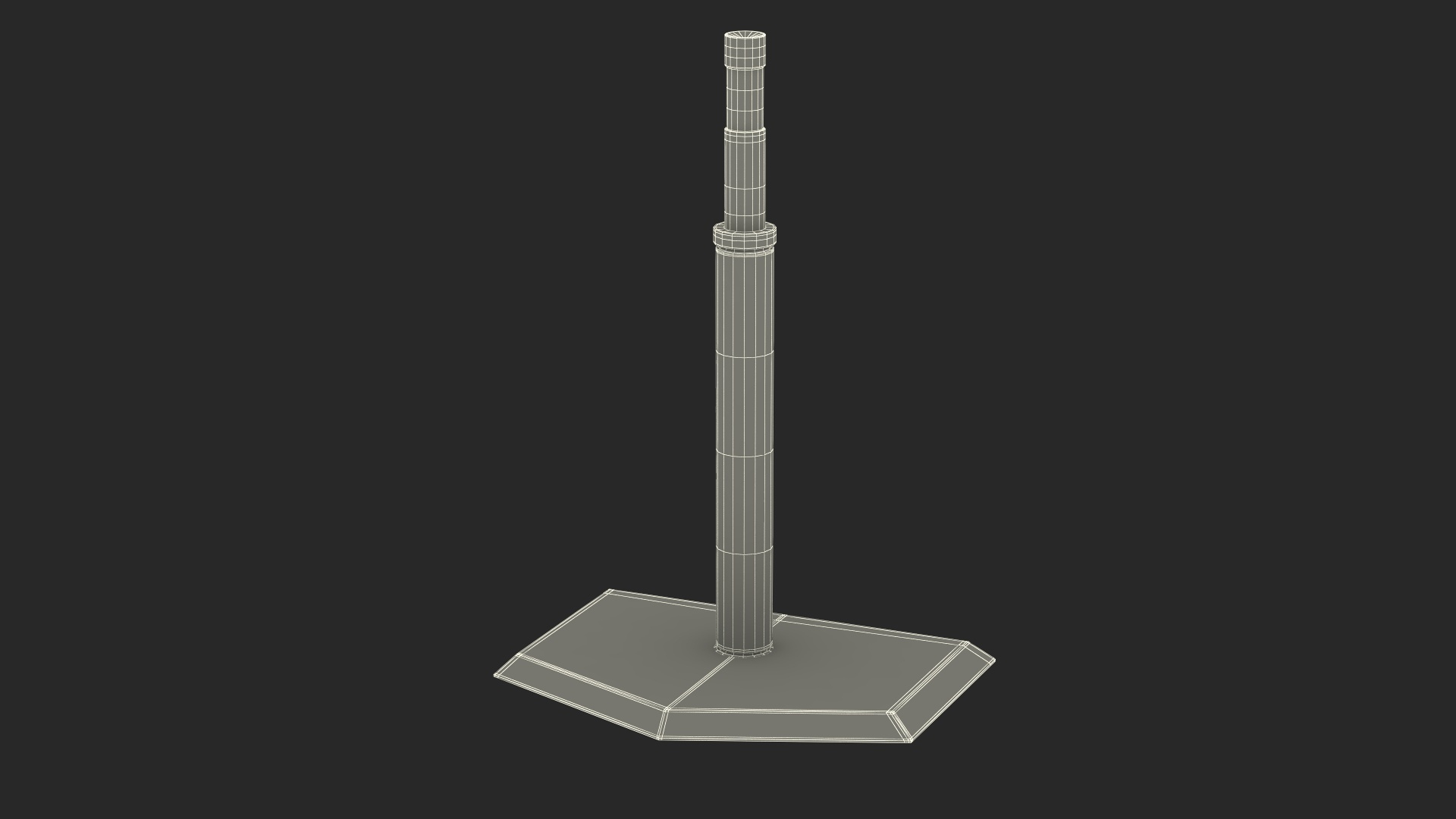 3D Adjustable Baseball Batting Tee - TurboSquid 2229385