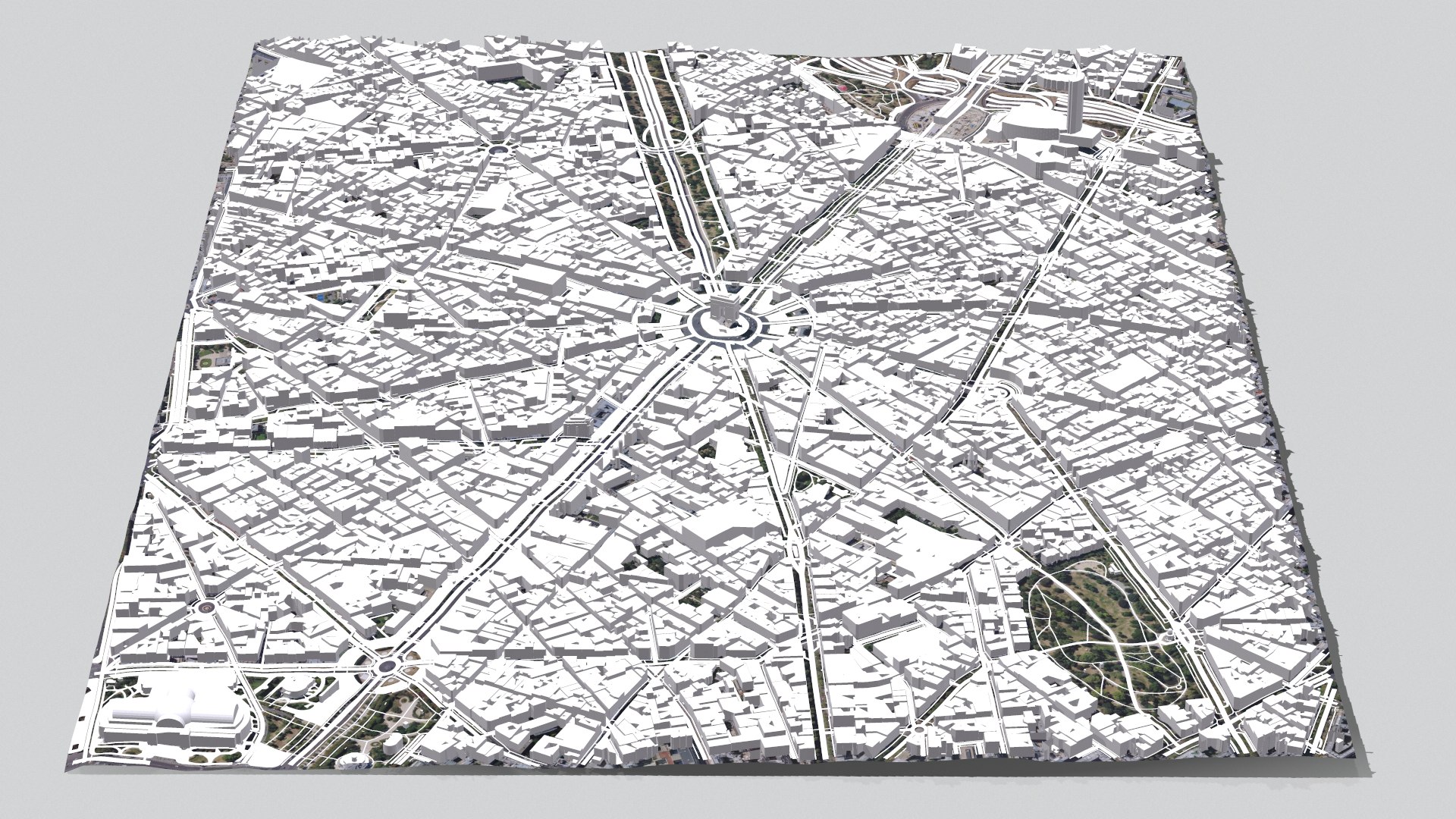 3D Cityscape Paris France fragment city model - TurboSquid 2159203