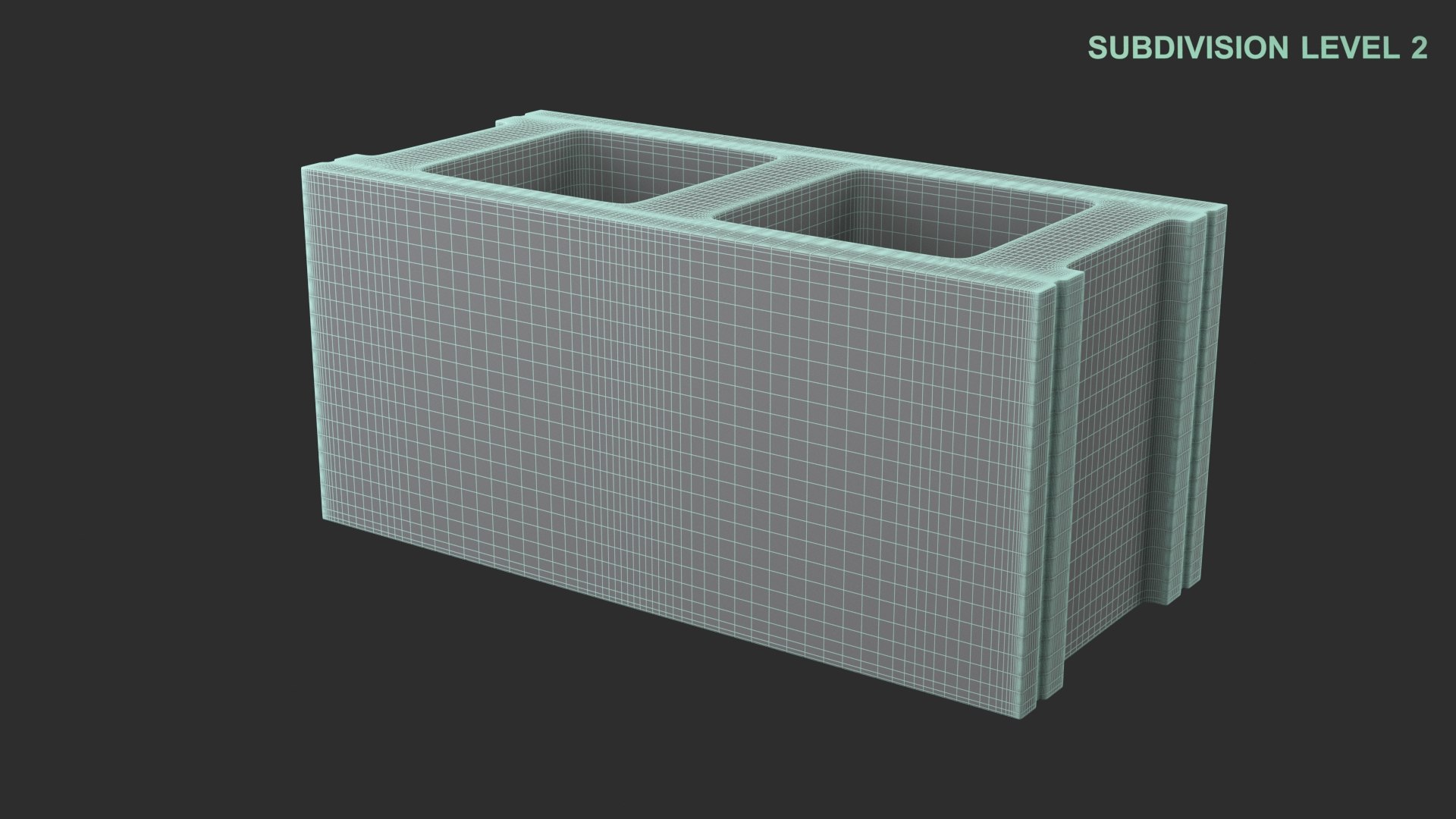 Cinder Block 3D Model - TurboSquid 2014630