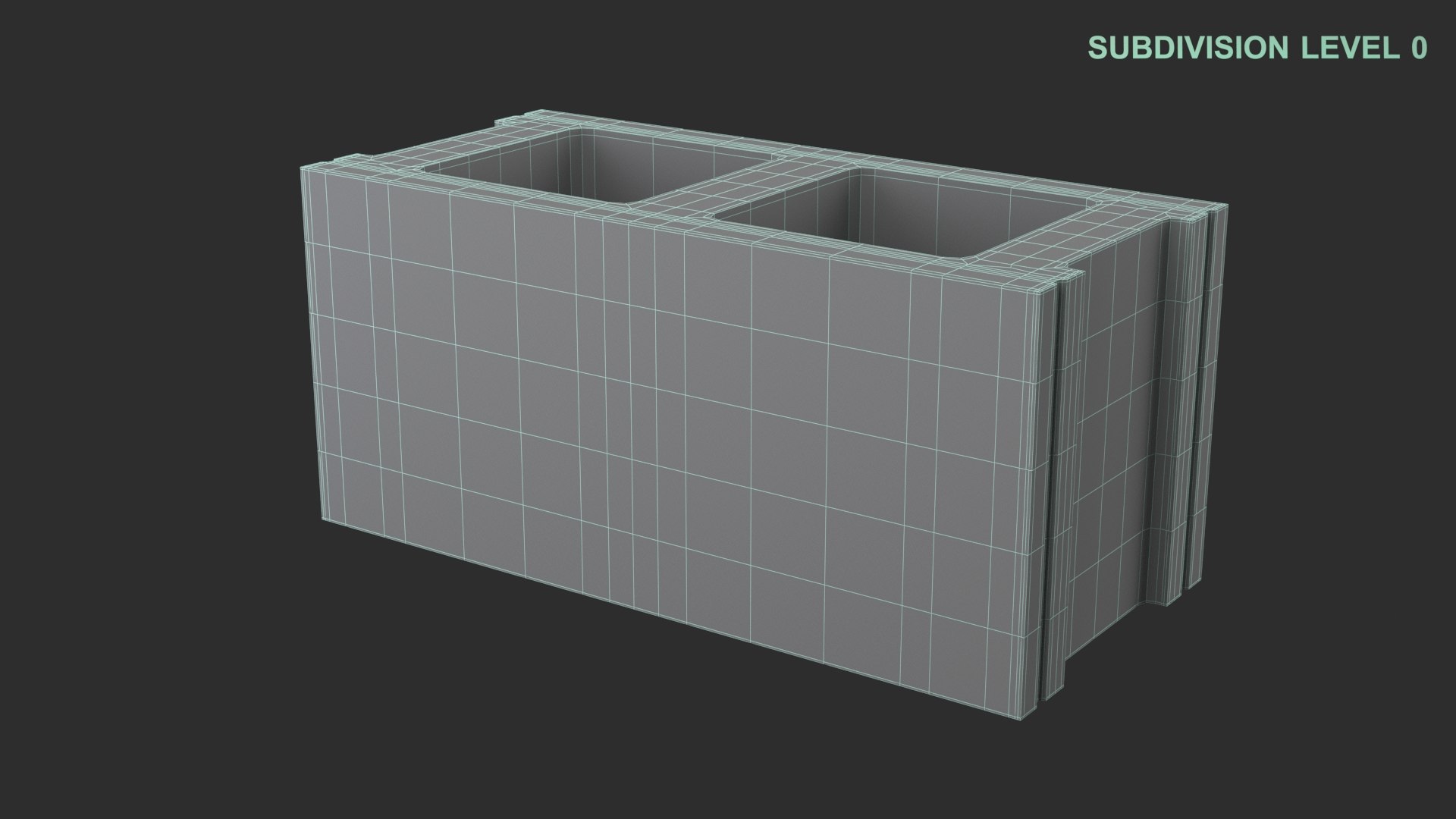 Cinder Block 3D Model - TurboSquid 2014630