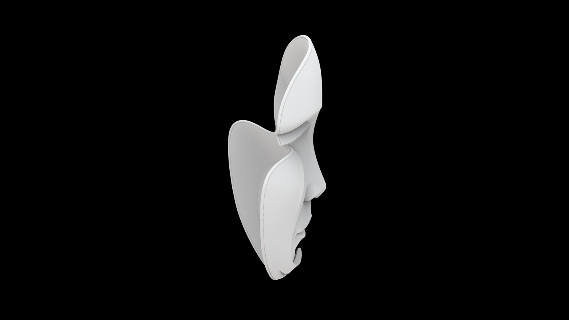 3D Abstract Face Mask Sculpture - TurboSquid 2434919