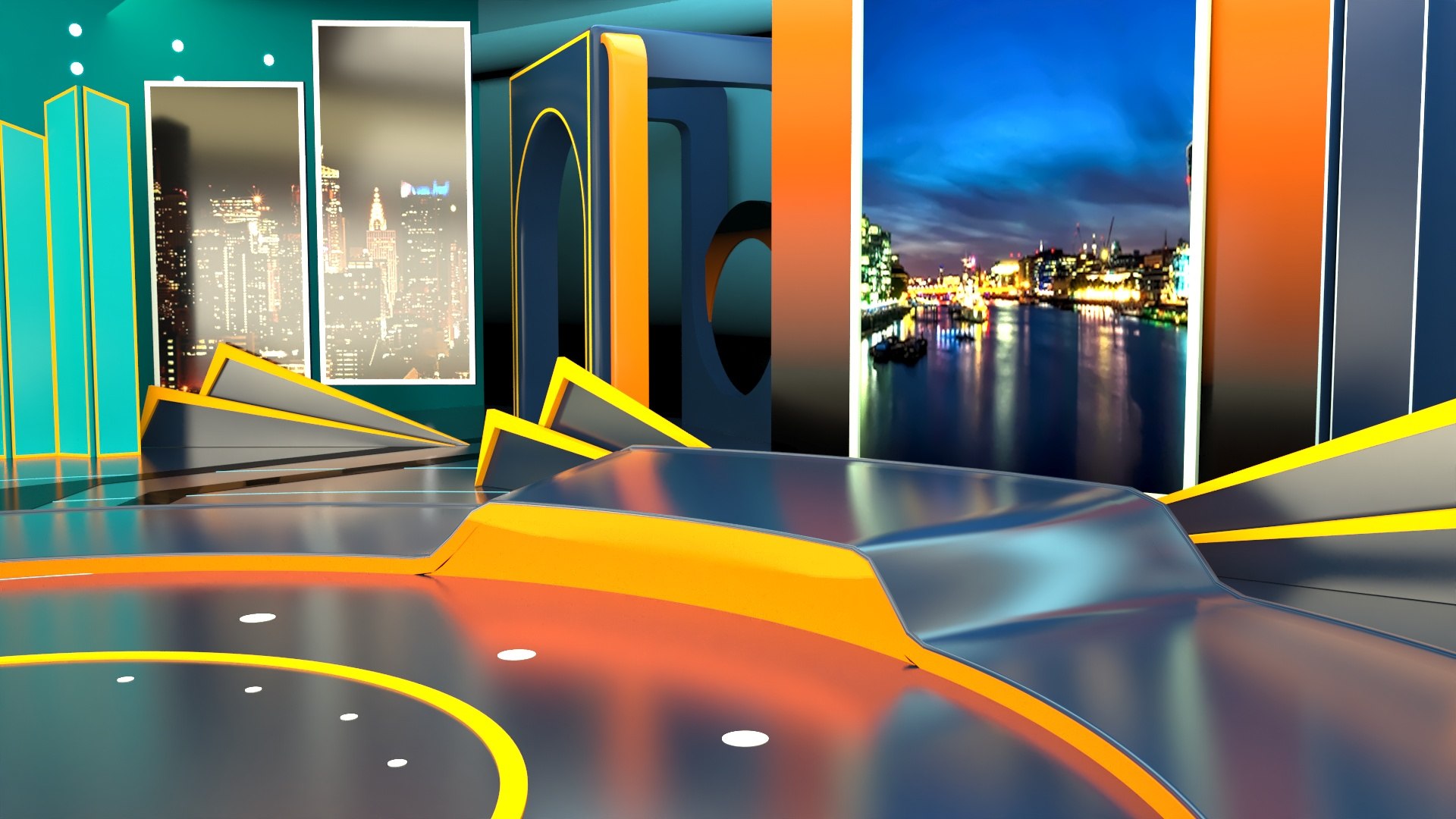 Tv Studio Design 3D Model - TurboSquid 1782106