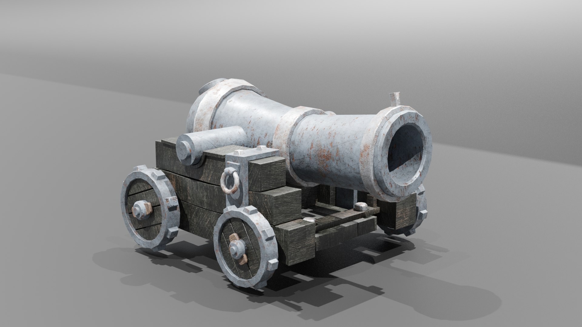 Realistic Ancient Cannon Low Poly 3D Model 3D Model - TurboSquid 1801667