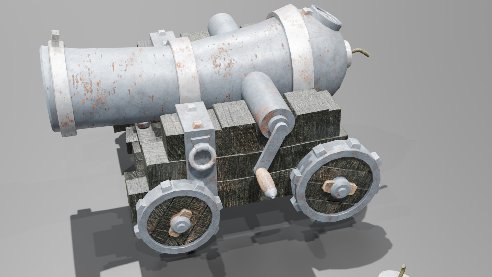 Realistic Ancient Cannon Low Poly 3D Model 3D Model - TurboSquid 1801667