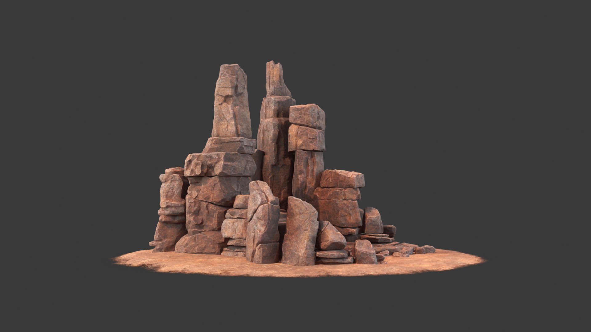 3D Rock Stairs - TurboSquid 2009280