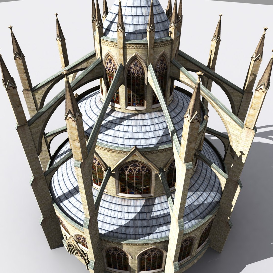 Medieval Gothic Chapter House 3d Max