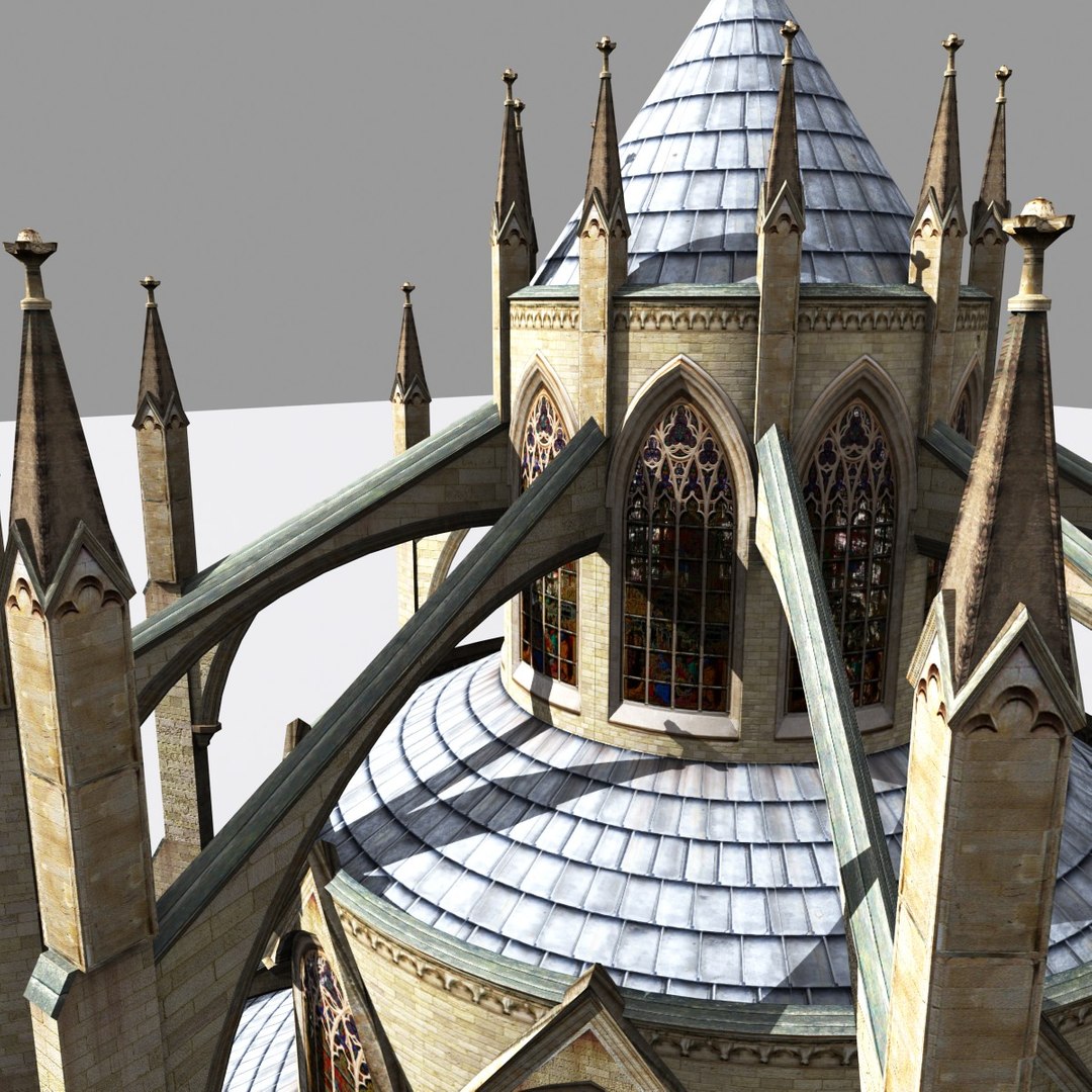 Medieval Gothic Chapter House 3d Max
