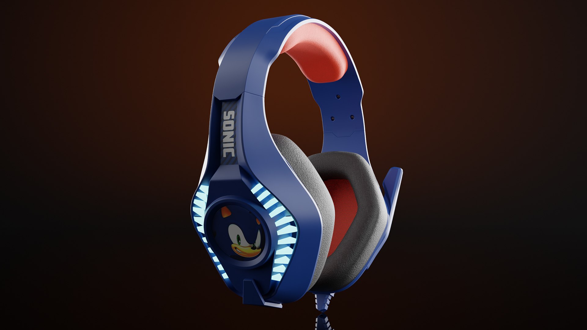 Sonic Headphone 3D - TurboSquid 2220240