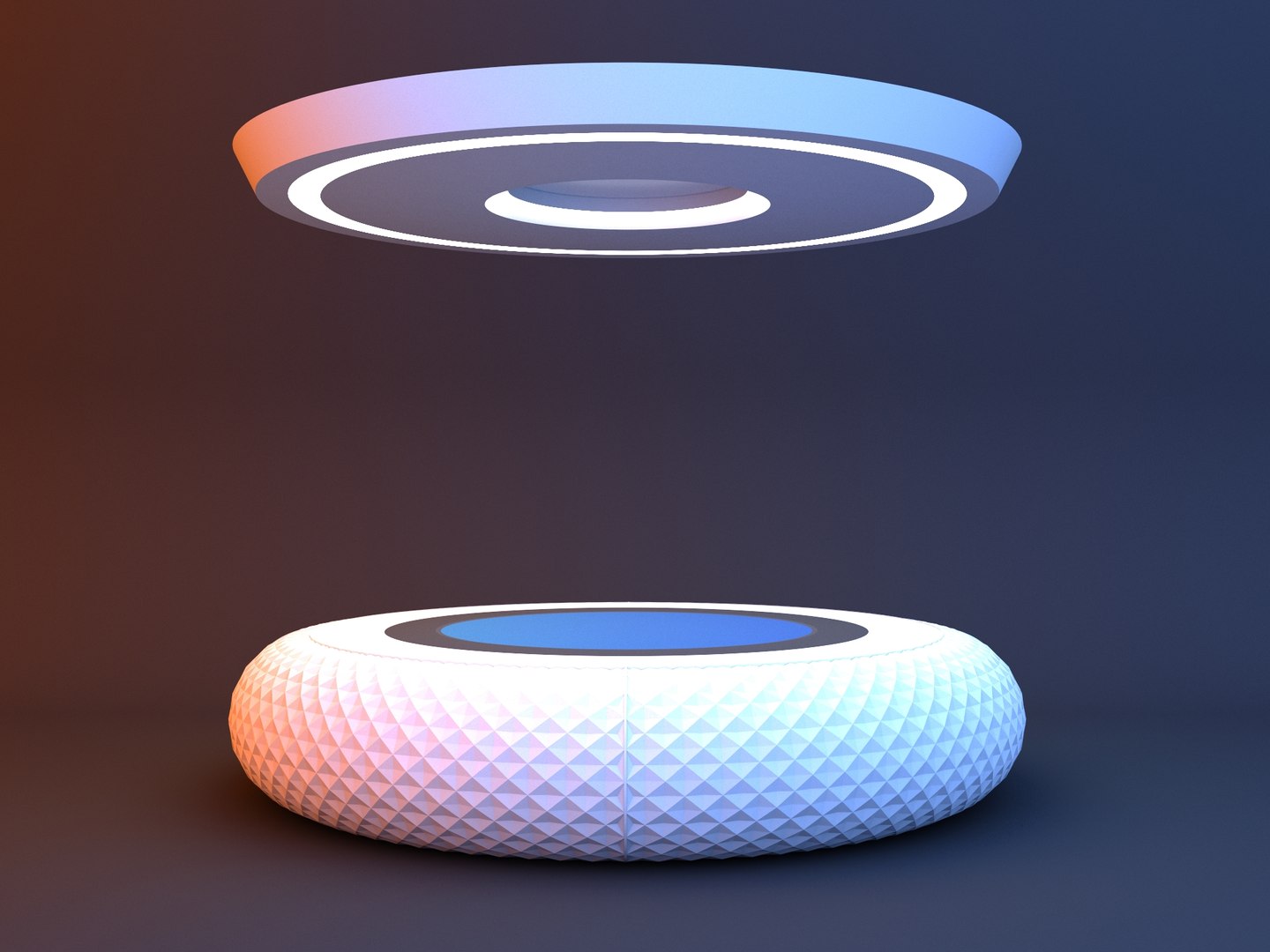 Futuristic Cyber Conference Table 3D Model - TurboSquid 1926063