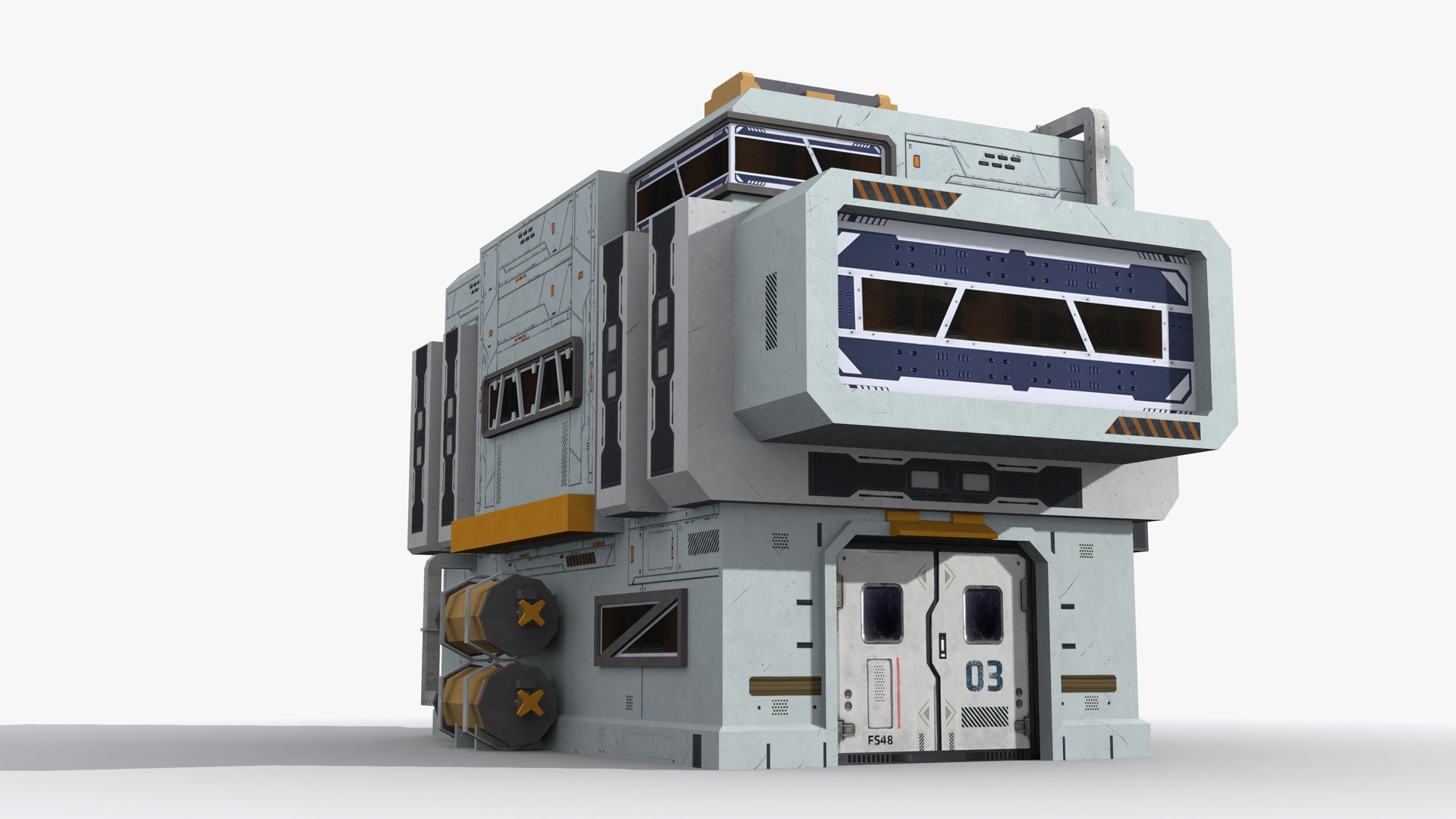 3D Sci-Fi Industrial x12 - TurboSquid 2161571