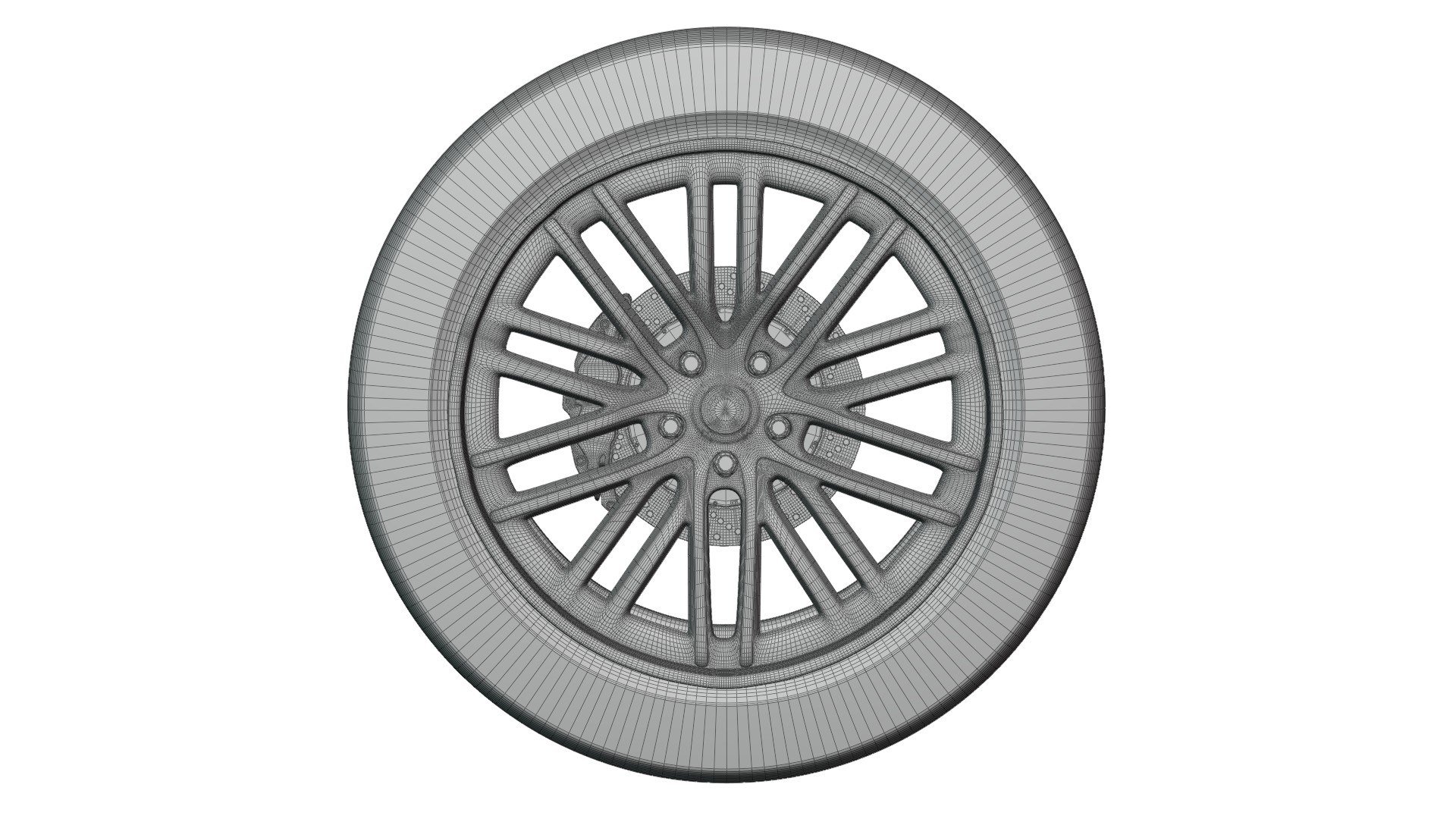 3D Model Realistic RIM And Tire 02 Subdivision Ready 1K 2K 4K Low-poly ...