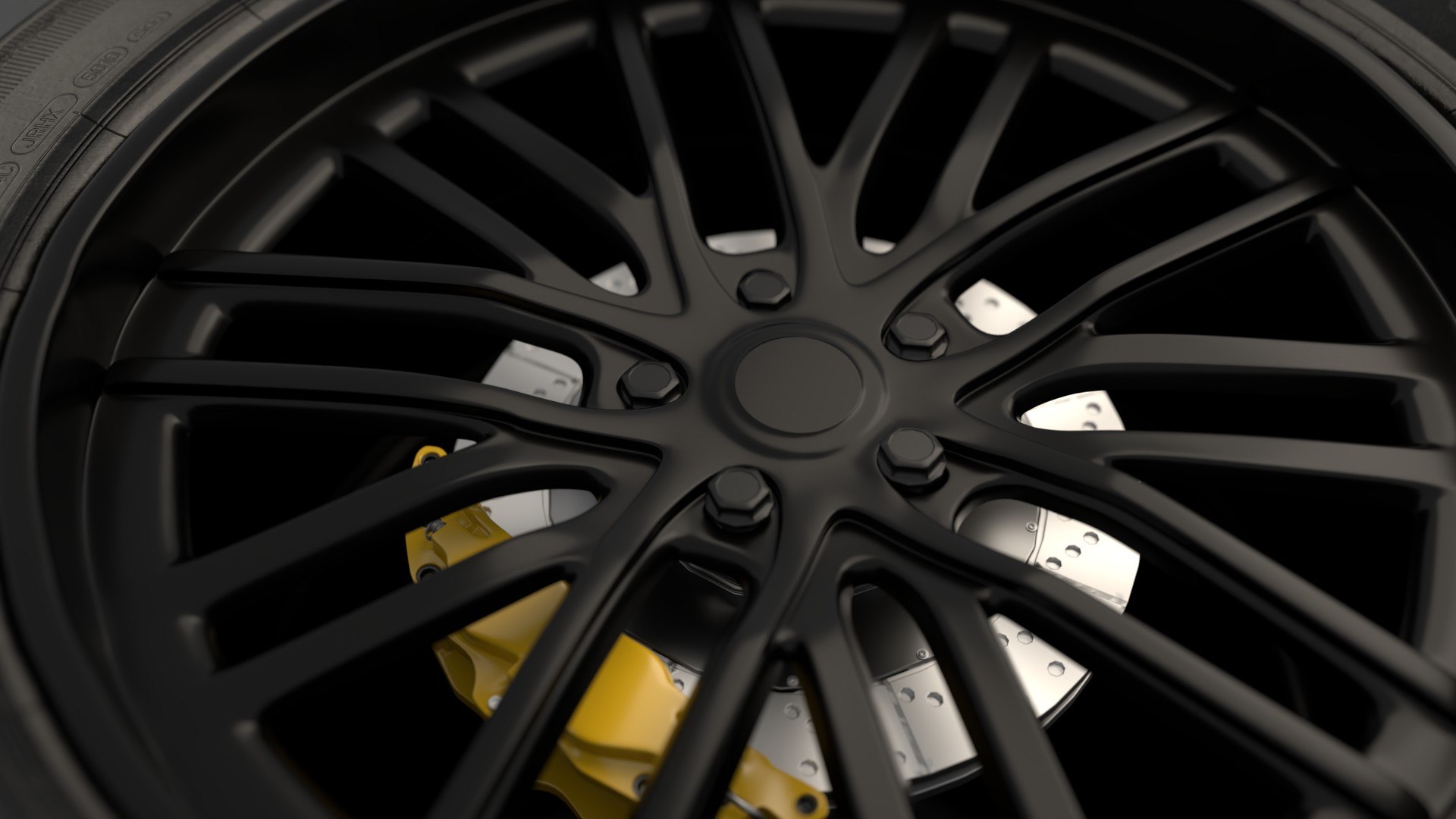 3D Model Realistic RIM And Tire 02 Subdivision Ready 1K 2K 4K Low-poly ...
