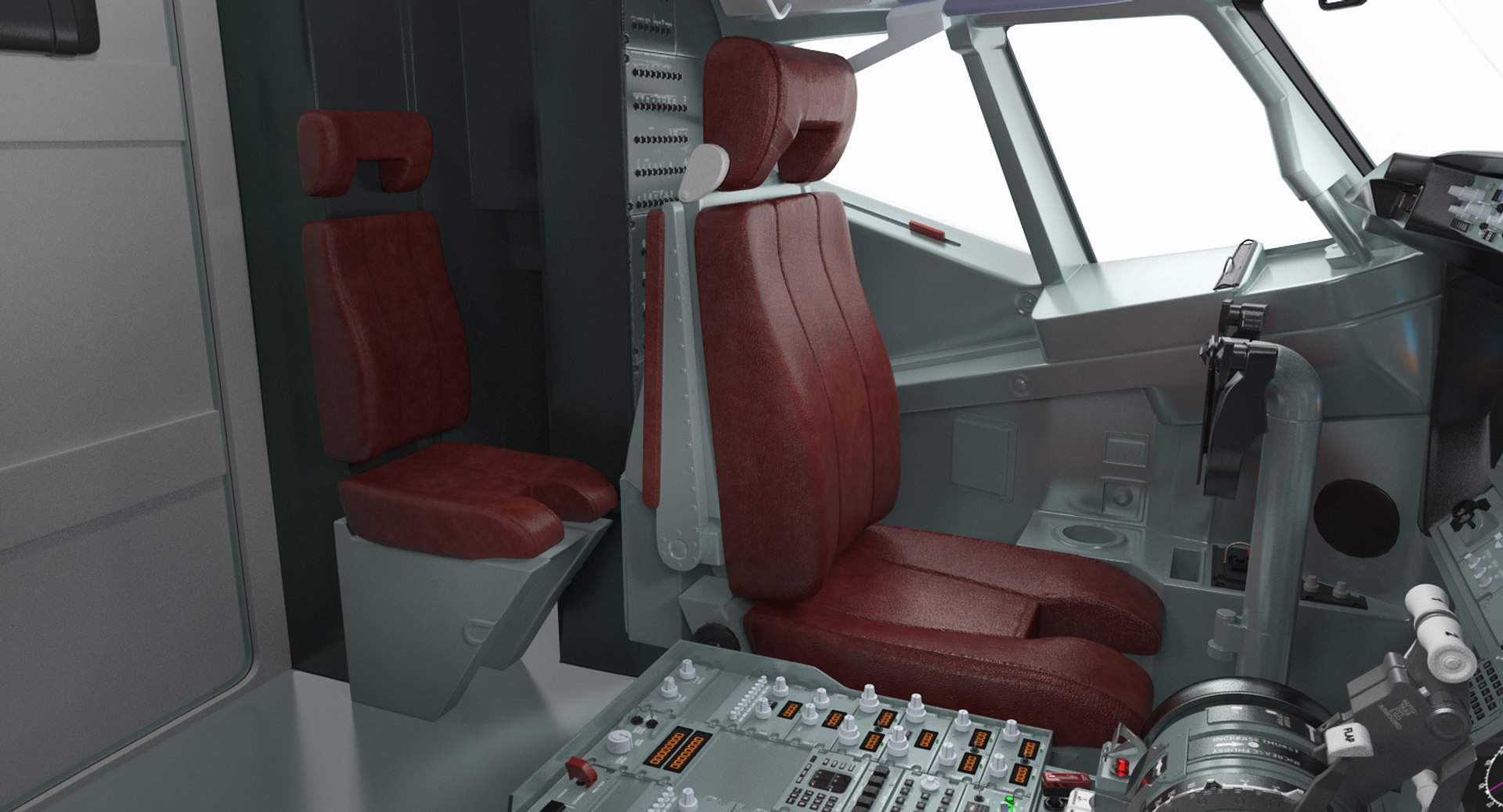 3D Model Passenger Airplane Cockpit - TurboSquid 1232648