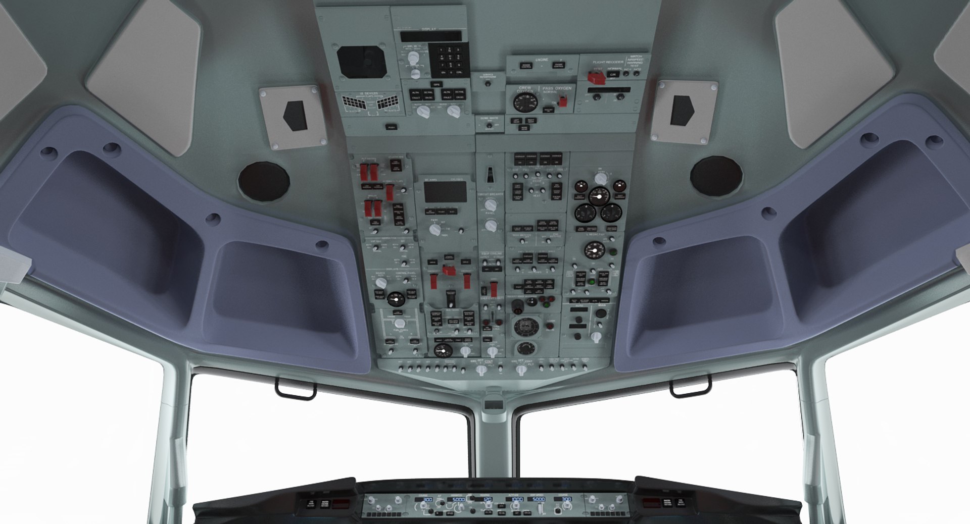 3D Model Passenger Airplane Cockpit - TurboSquid 1232648