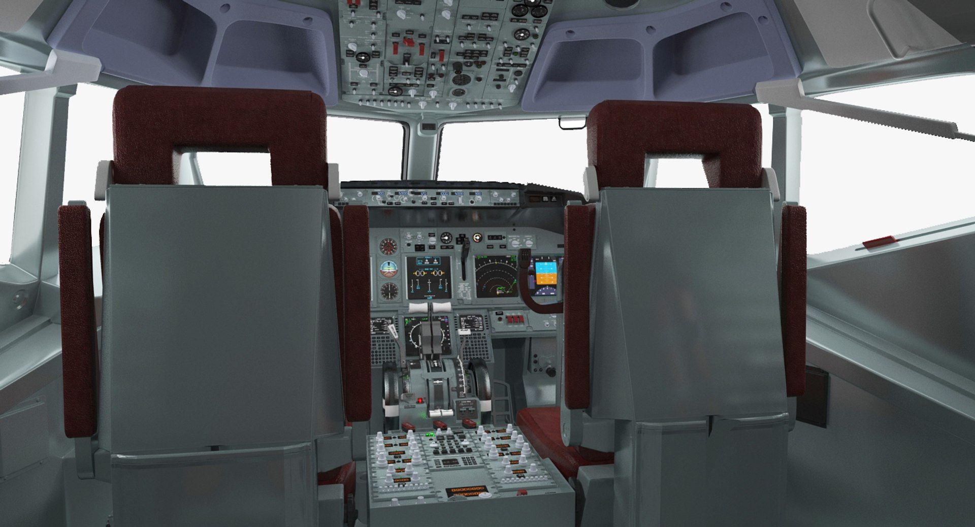 3D Model Passenger Airplane Cockpit - TurboSquid 1232648