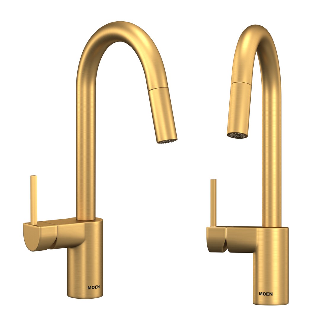 Arc Pulldown Kitchen Faucet MEON 3D Model - TurboSquid 1944390