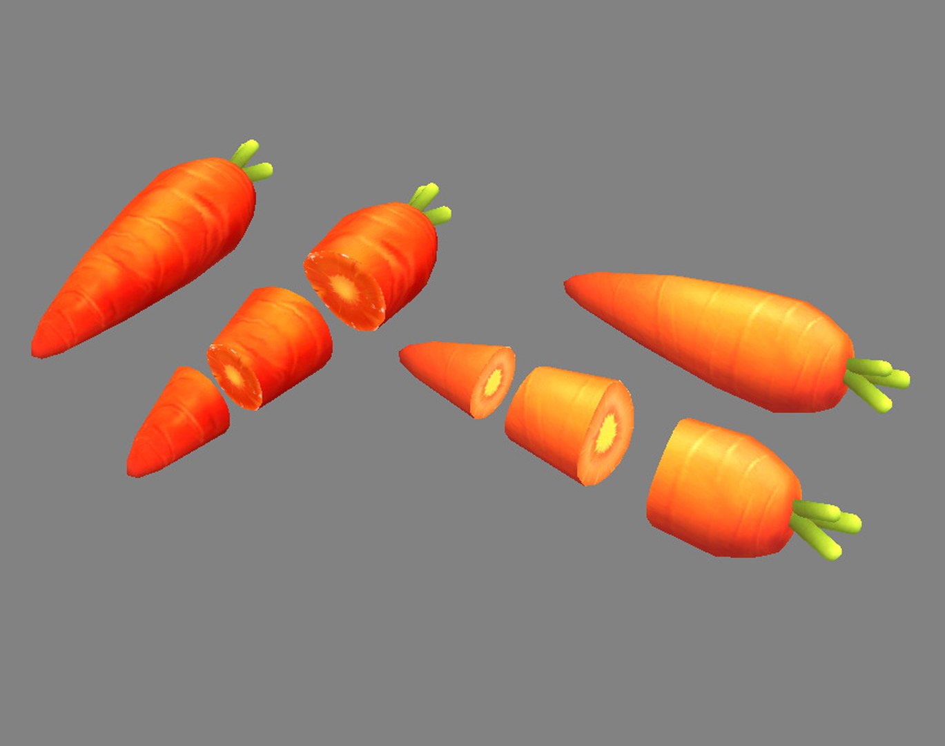3D Carrot Vegetable - TurboSquid 1687934