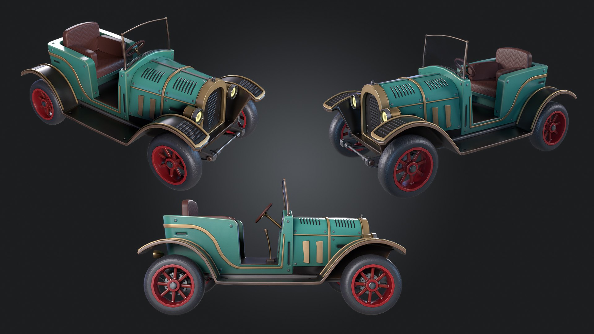 Old Car 3D Model - TurboSquid 2175443