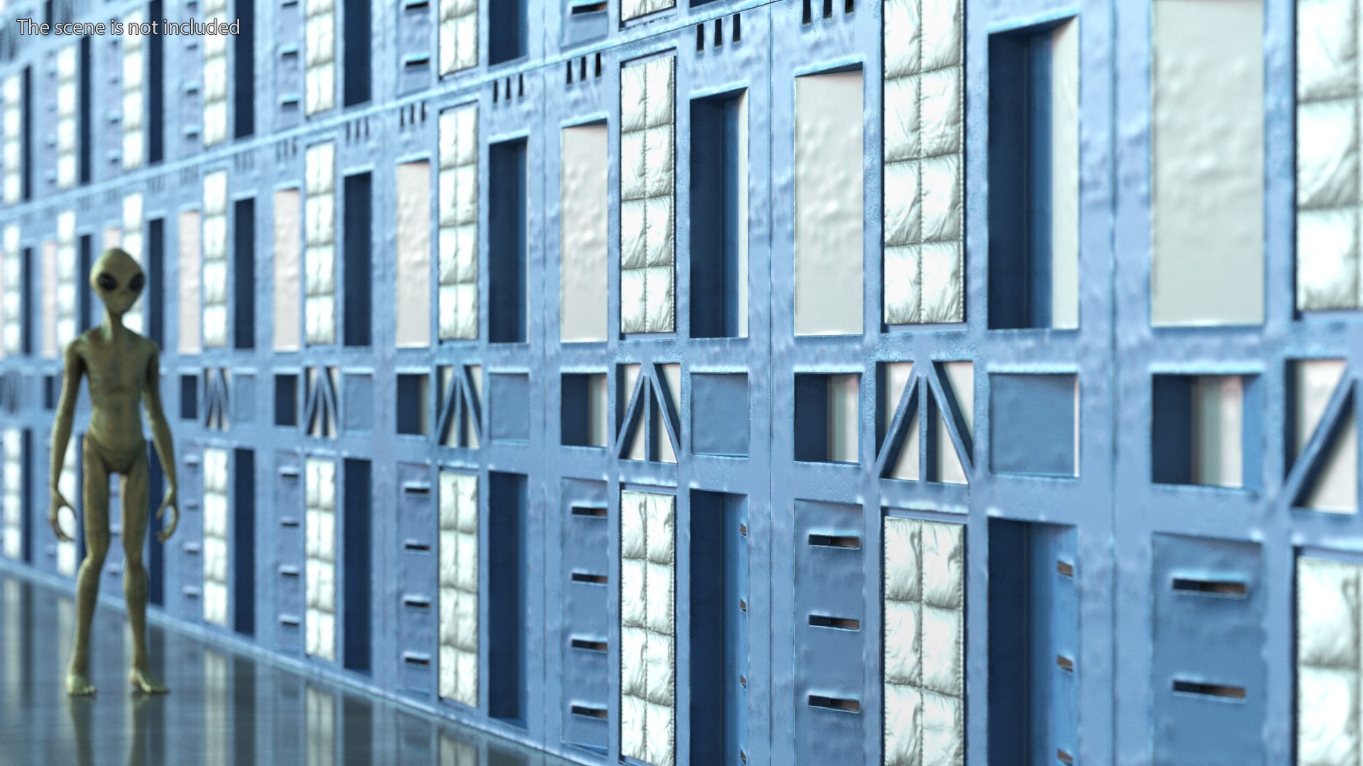 Sci-Fi Wall Panels Set 3D - TurboSquid 2160989