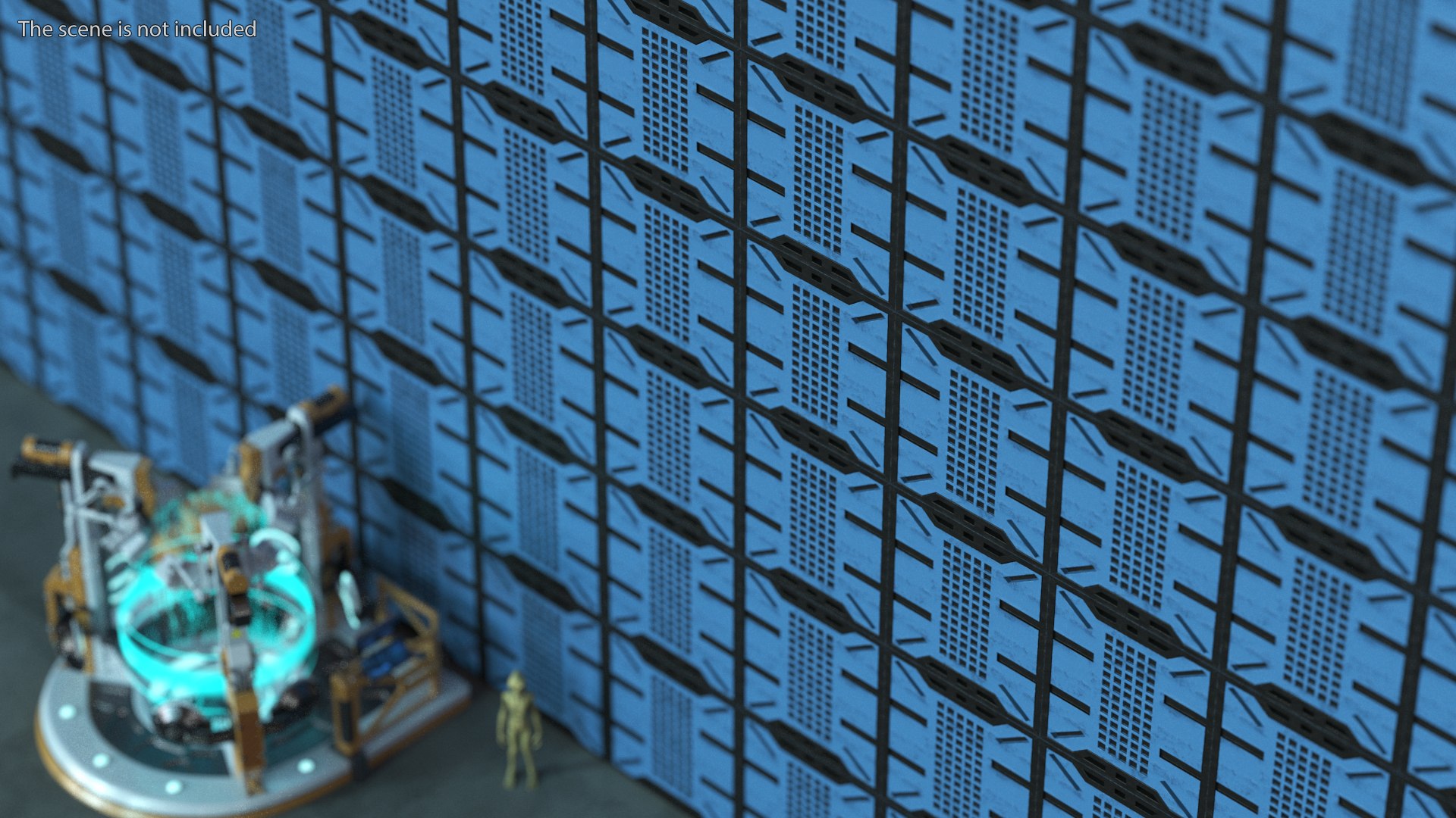 Sci-Fi Wall Panels Set 3D - TurboSquid 2160989
