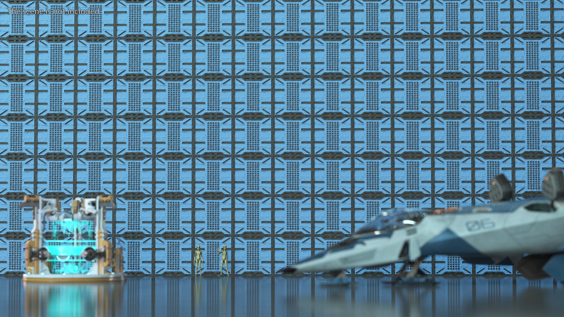 Sci-Fi Wall Panels Set 3D - TurboSquid 2160989