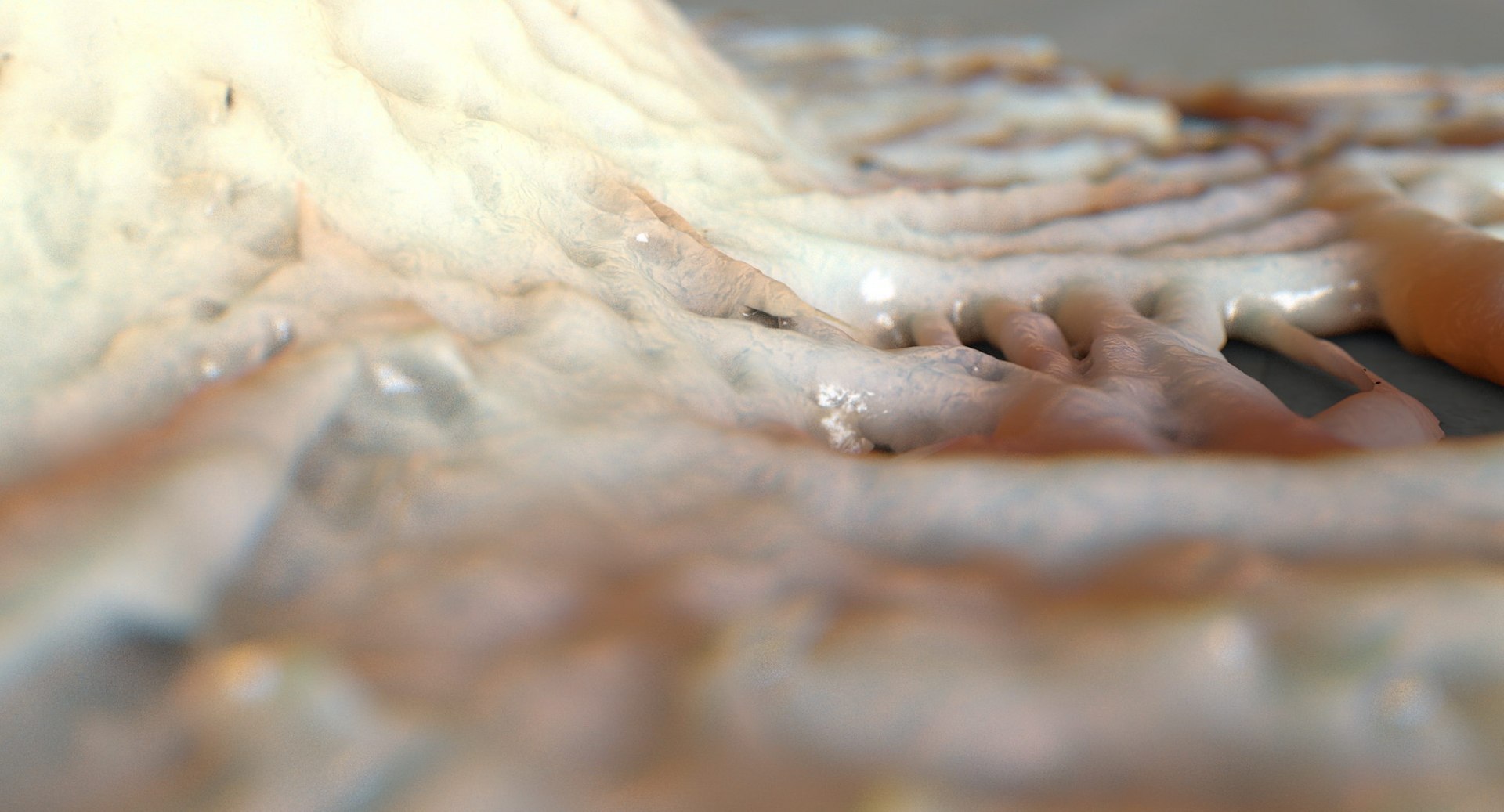 3d animation dying cell model