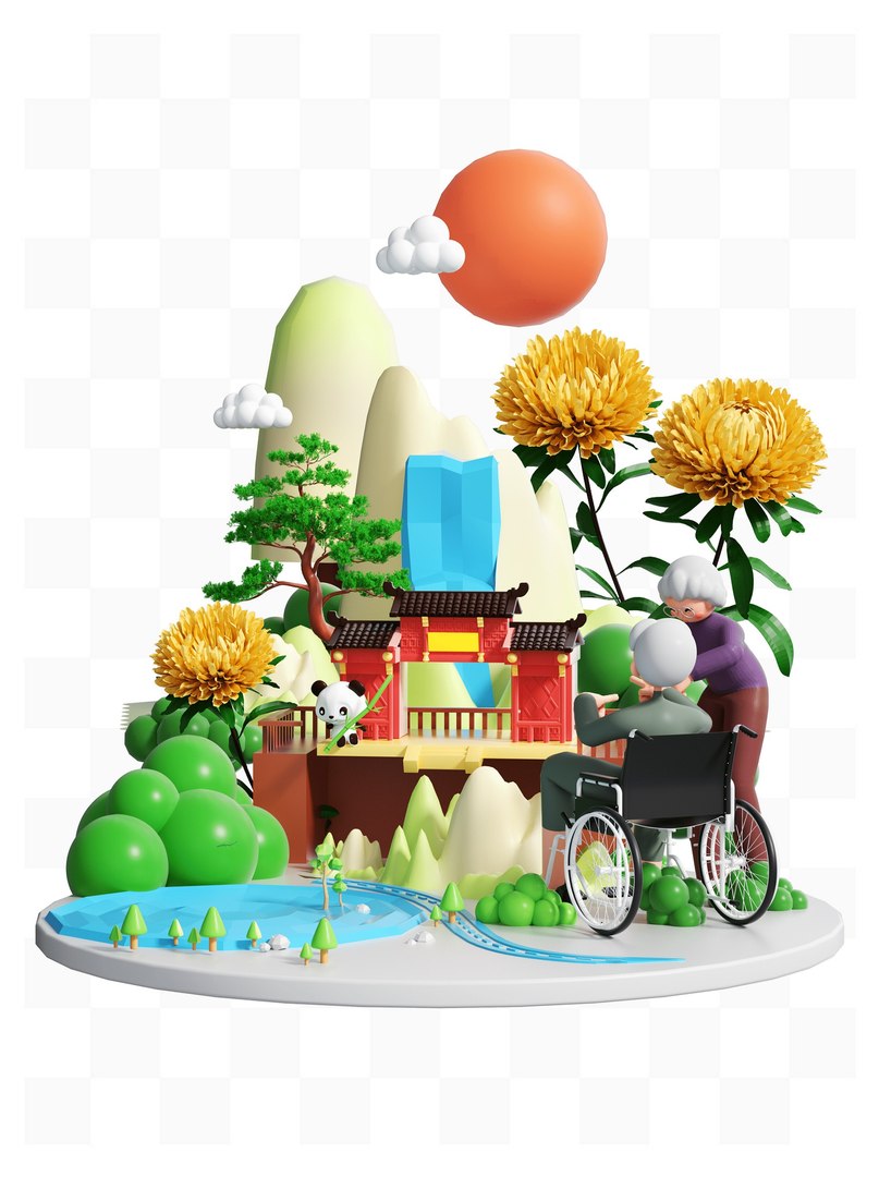 Double Ninth Festival 3D 3D model - TurboSquid 2053955