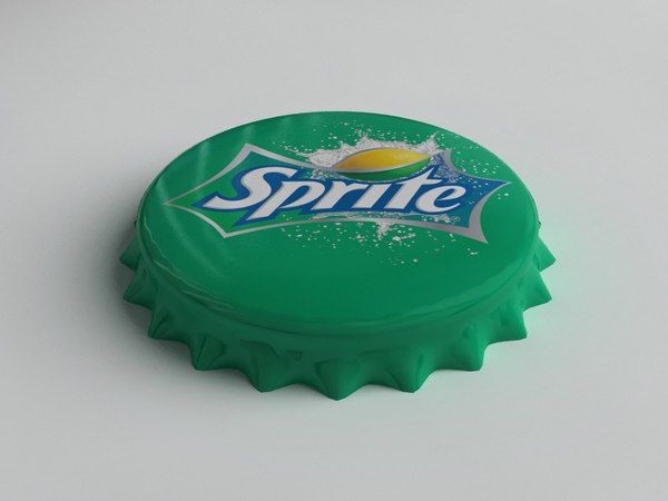 cola bottle tin cap 3d 3ds